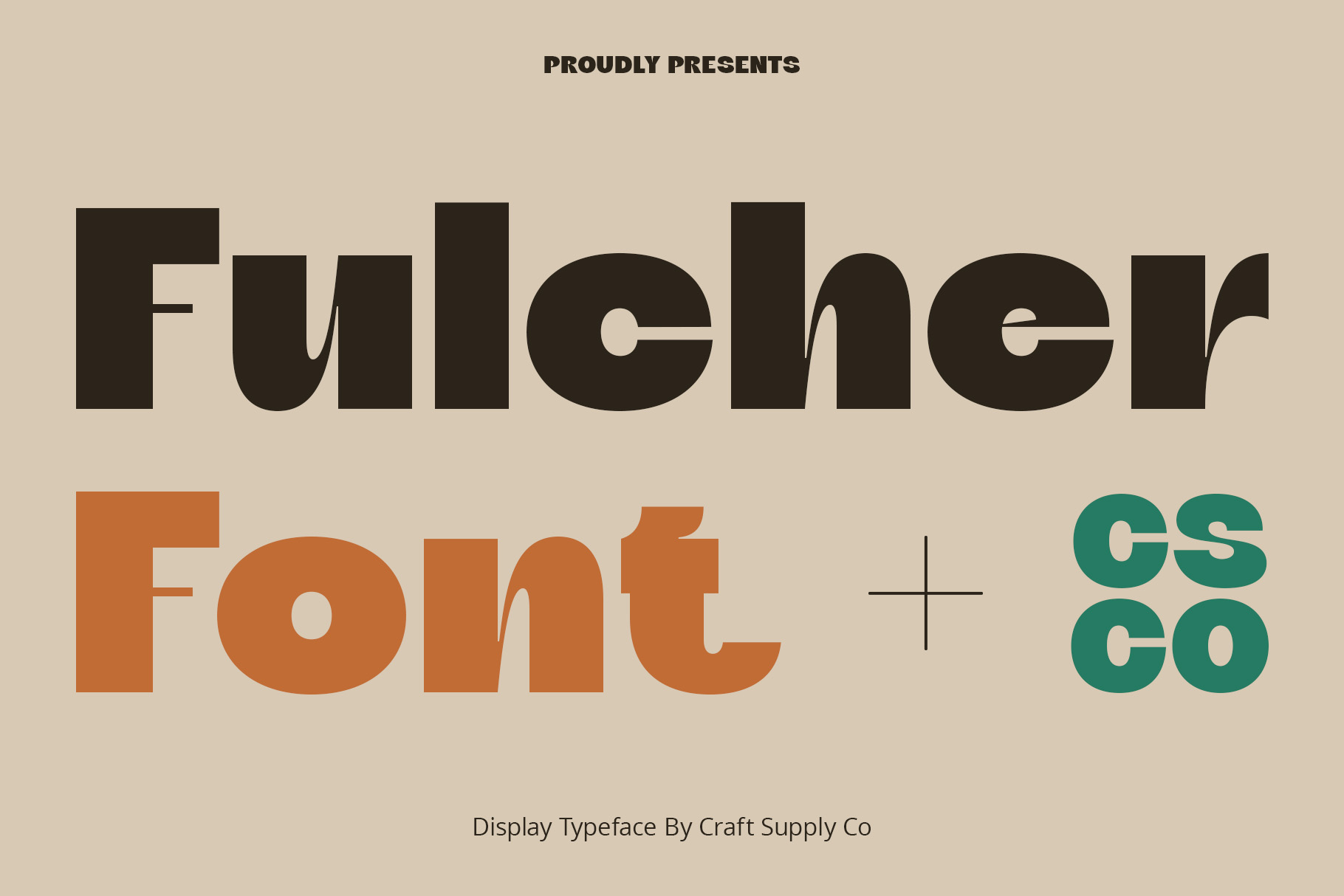 Fulcher Bold Sans Serif Font - Funk Meets Professionalism- Craft Supply Co