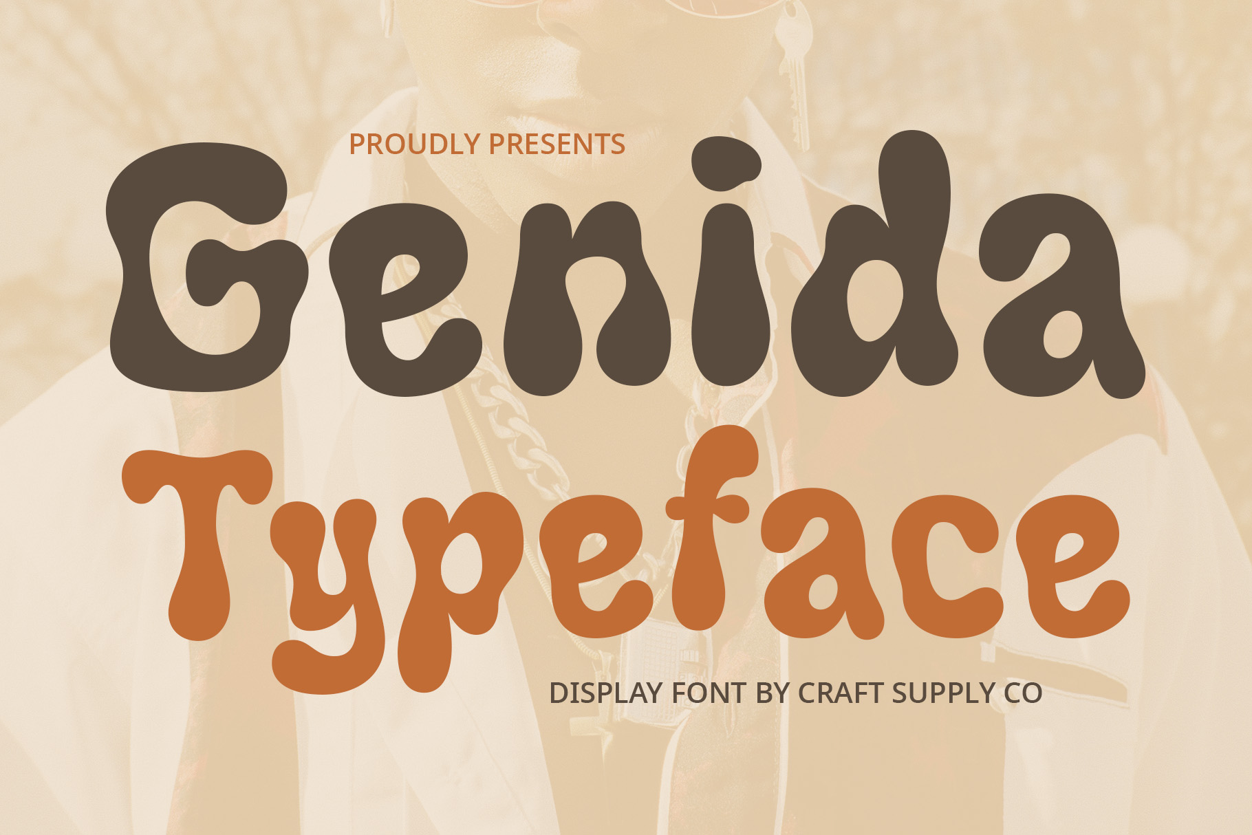 Genida Funky Typeface: Funky Display Font for Creative Designs - Craft ...
