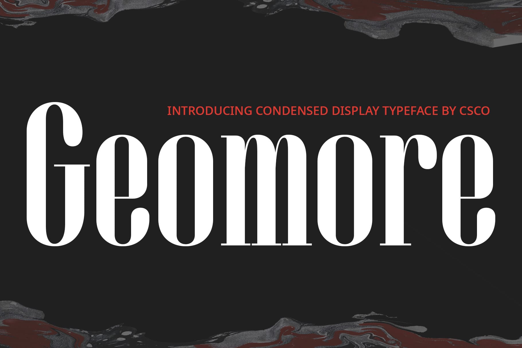 Geomore - Bold Condensed Serif for Professional Use- Craft Supply Co
