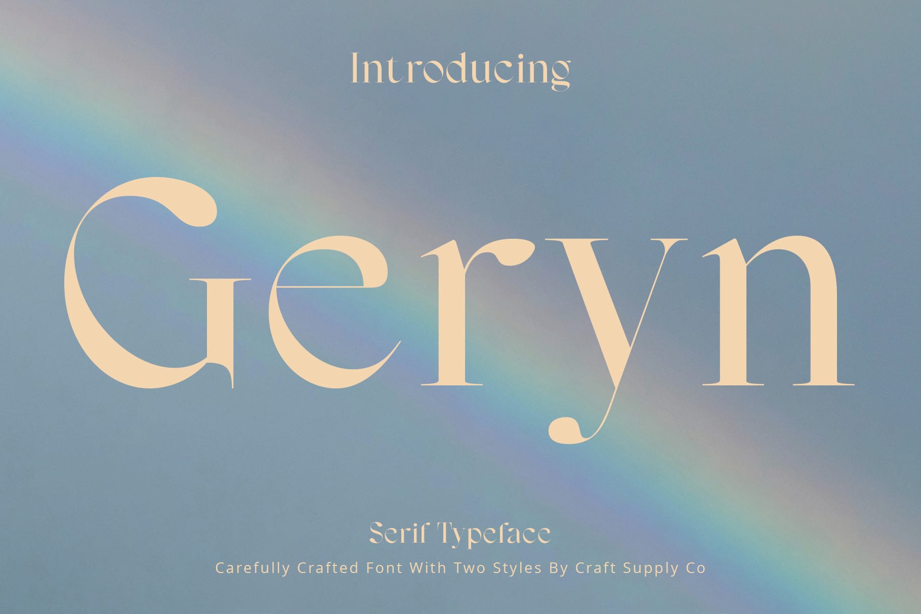 Geryn elegant serif typography - Craft Supply Co
