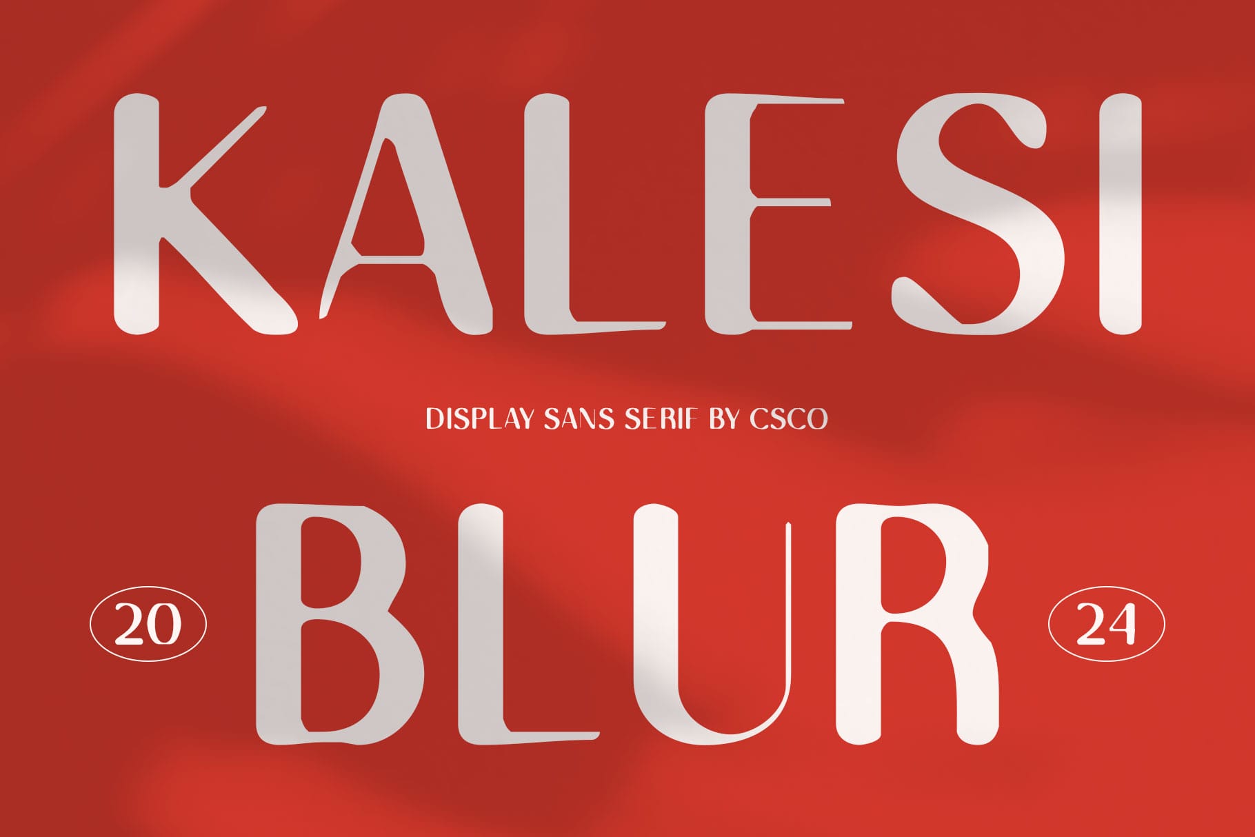 Kalesi Blur Font: Modernity Meets Blur - Craft Supply Co