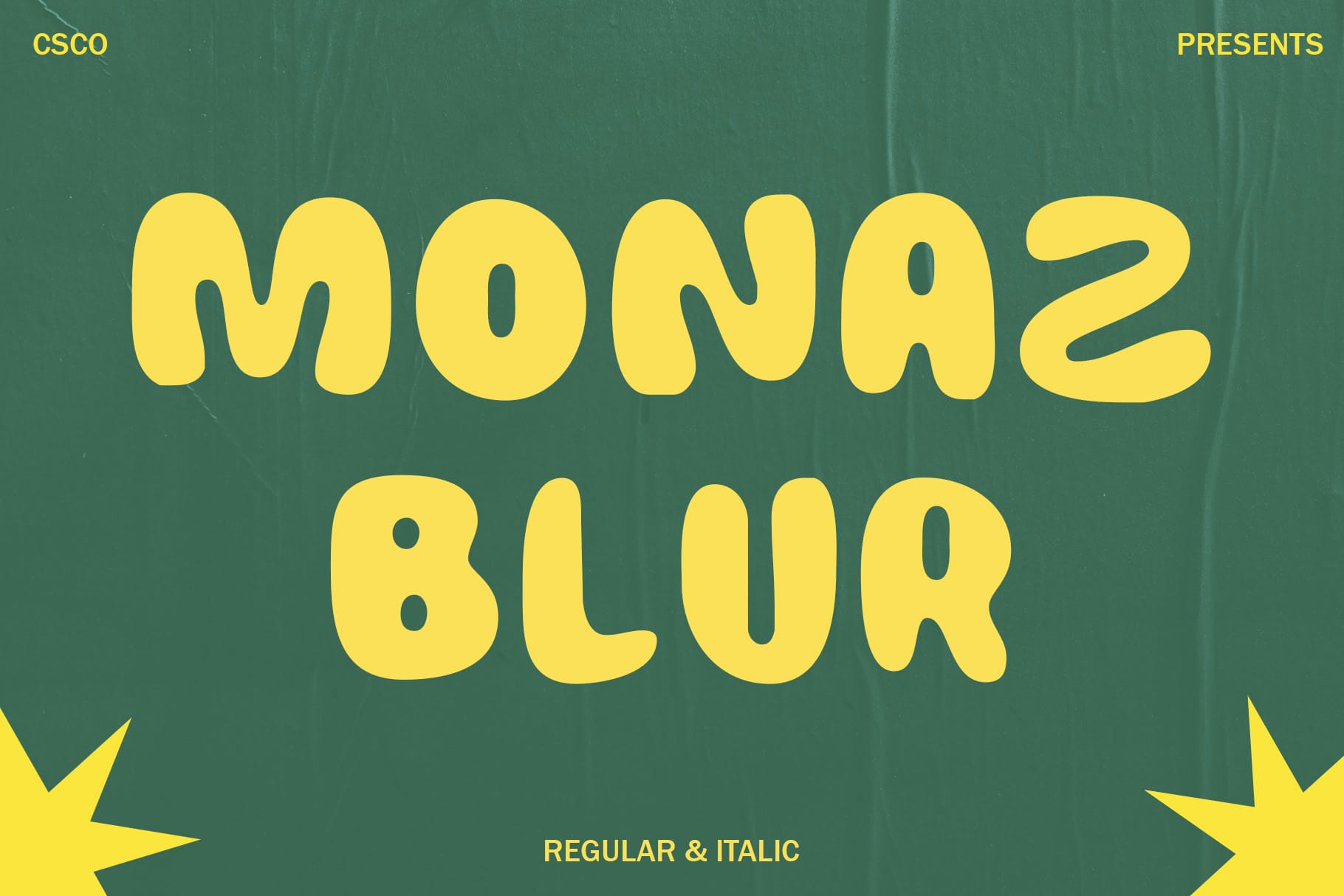 Monaz Blur Font: Cute Display Typeface with Soft Blur Effect- Craft ...
