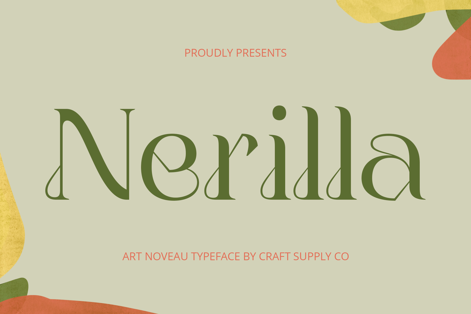 Nerilla Art Nouveau Font: Where Beauty Meets Elegance- Craft Supply Co