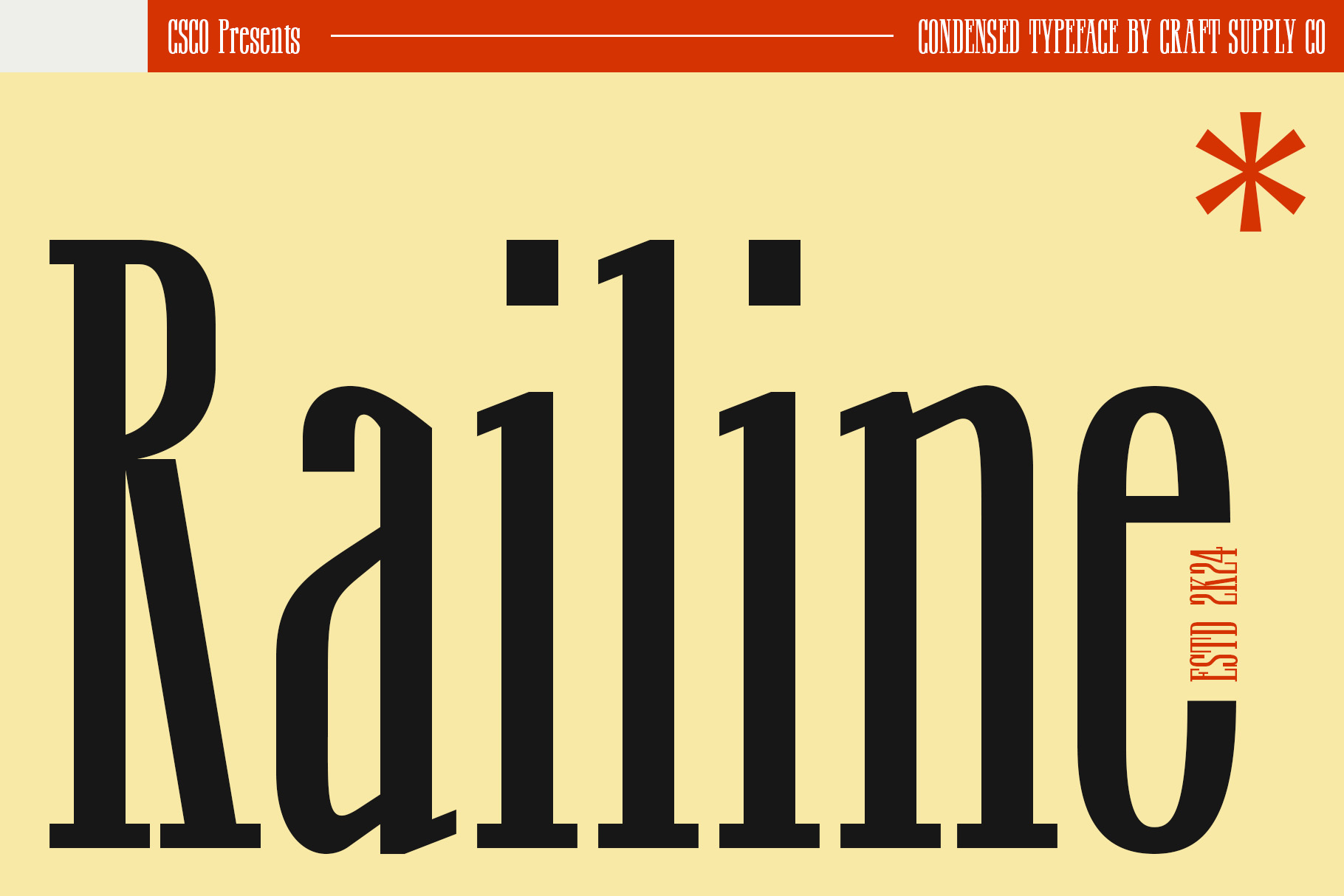 Railine Condensed Serif Font: Elegance Redefined- Craft Supply Co