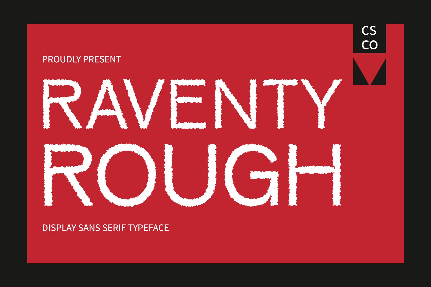 Raventy Rough Font - Craft Supply Co