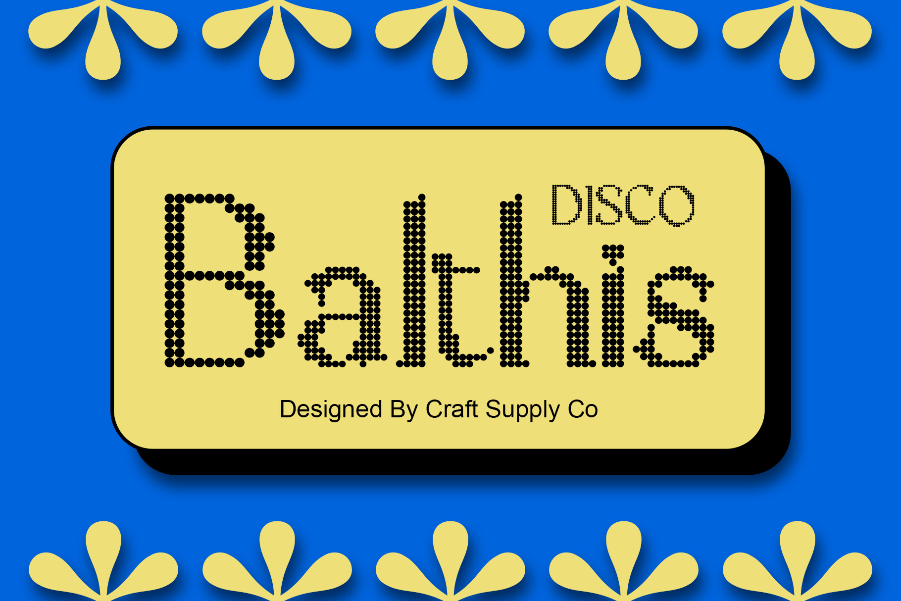 Balthis Disco retro-inspired display typography - Craft Supply Co