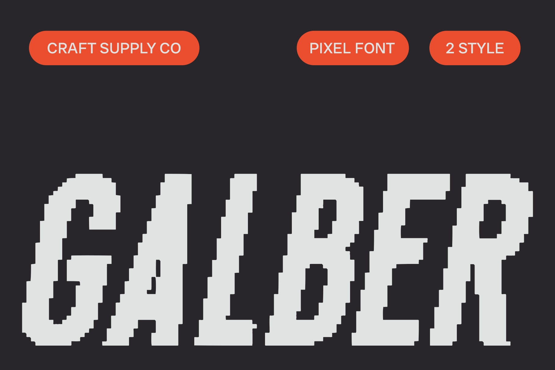 Galber Pixel Font: Condensed Pixel Sans Font for Striking Displays ...