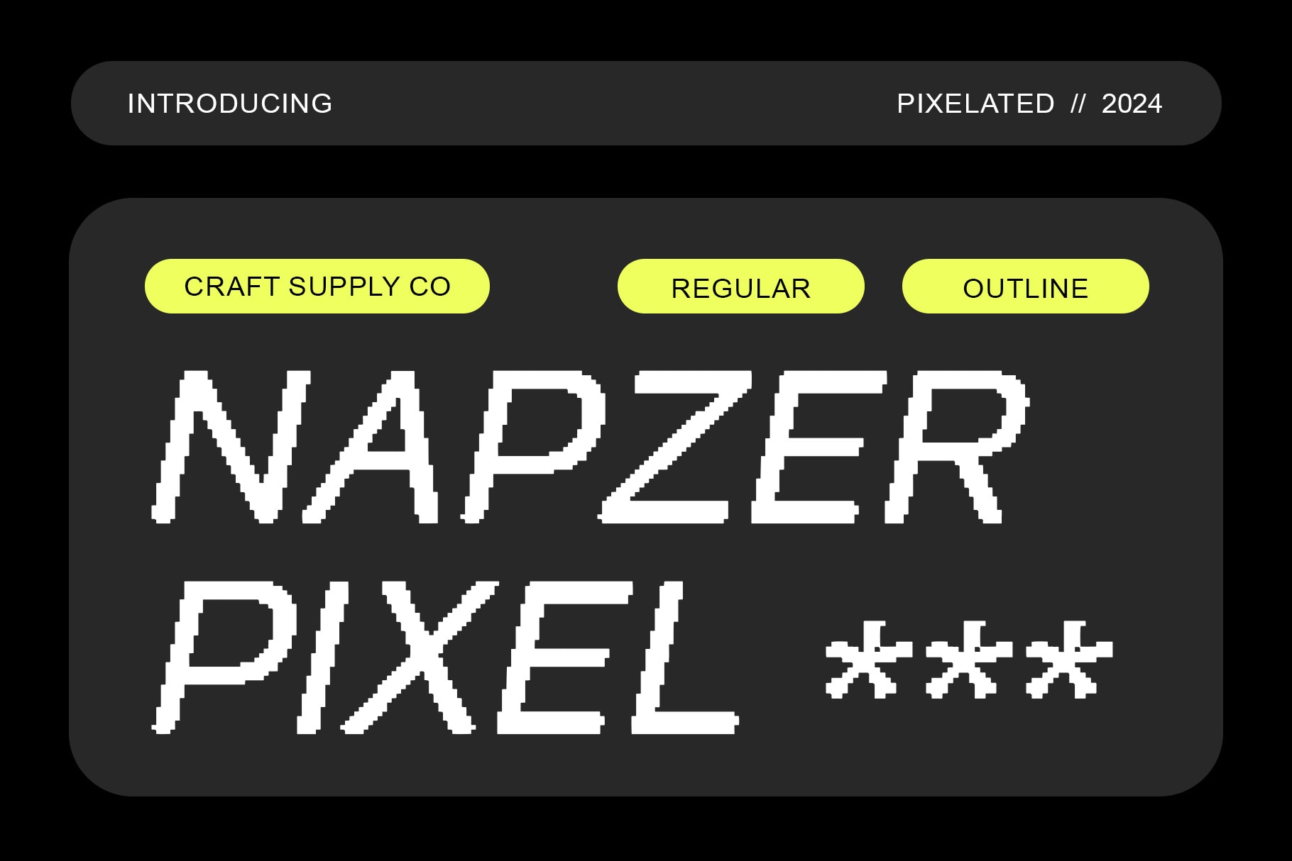 Napzer Pixel Font: Geometric Sans Serif Font with Pixel Vibe - Craft ...