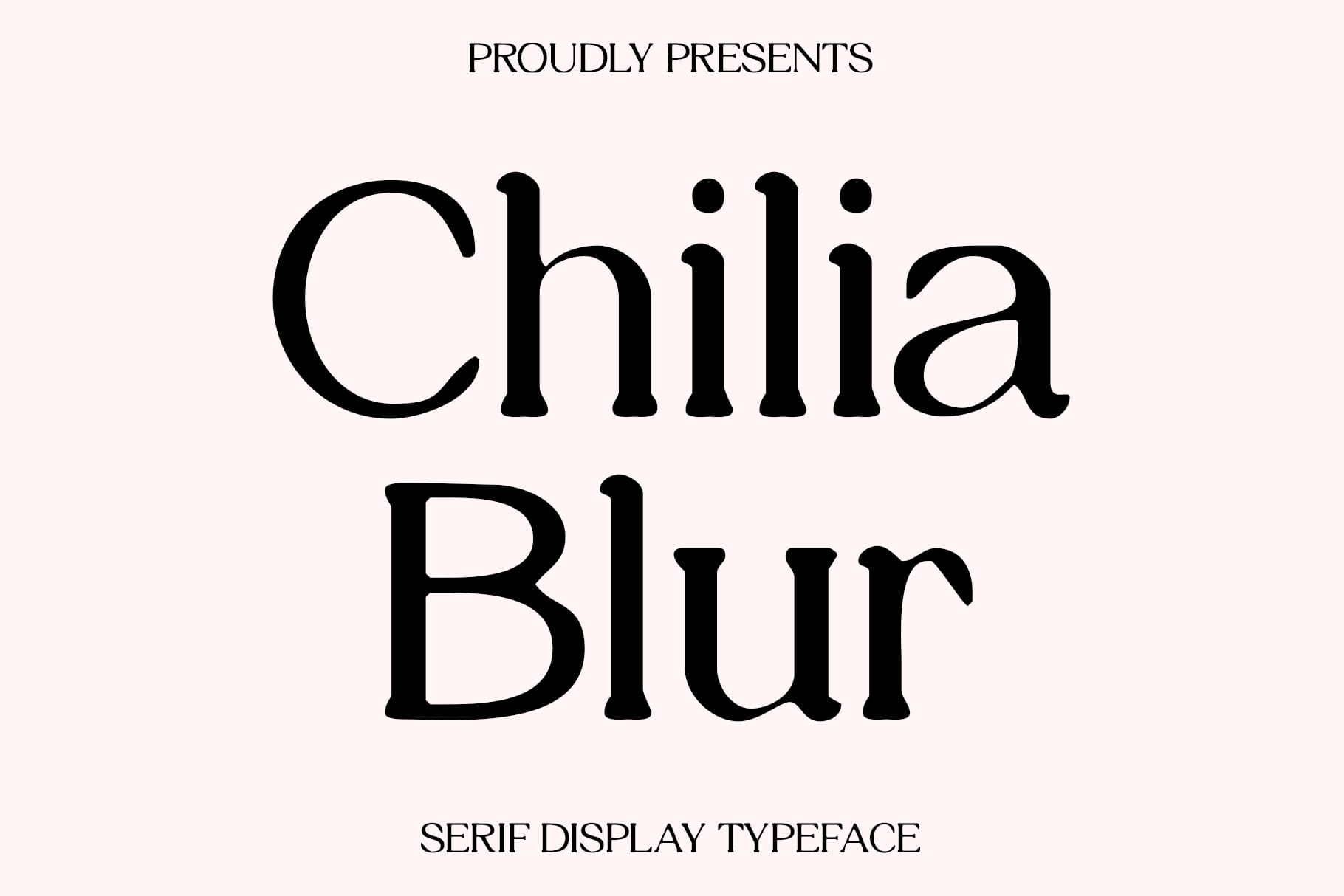 Chilia Blur Font: A Dynamic Serif Font with Blur Effects - Craft Supply Co