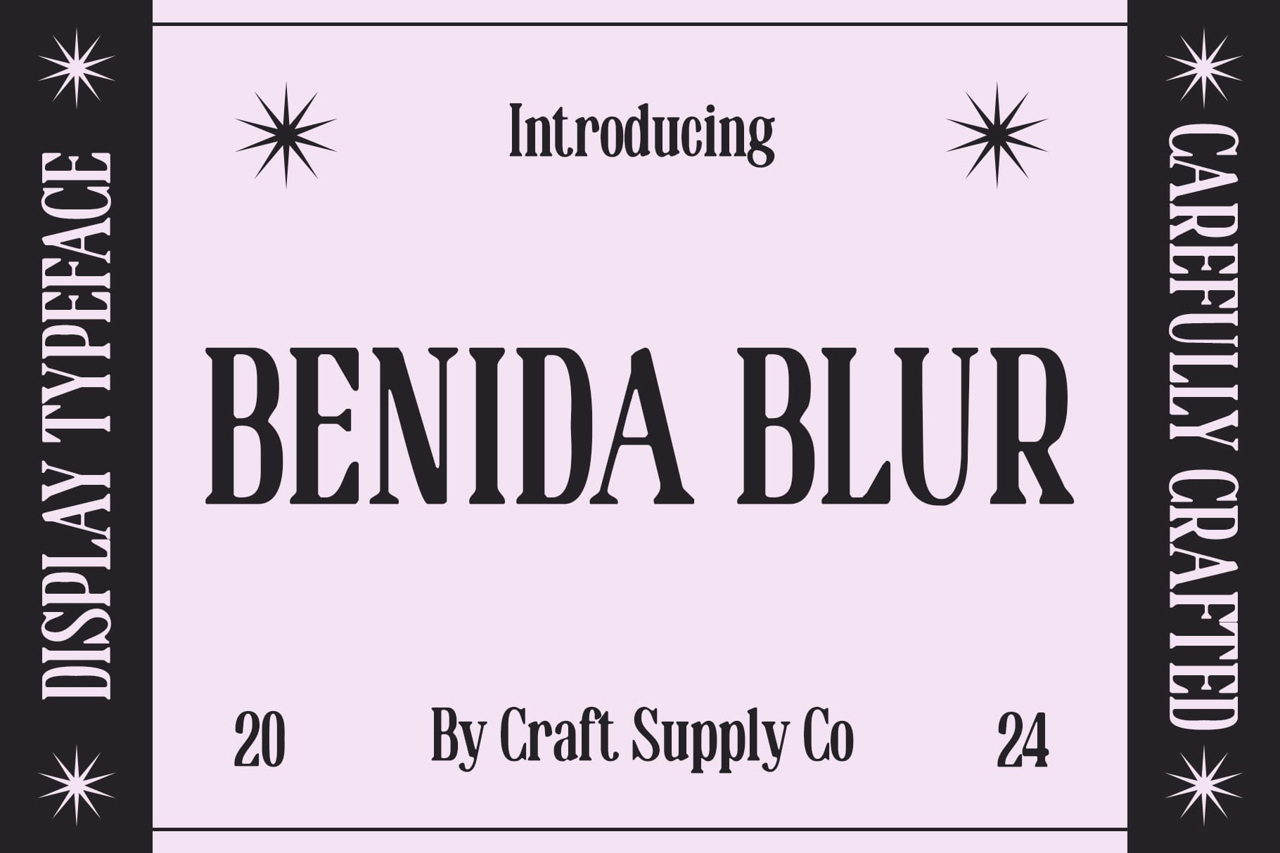 Benida Blur Font: Condensed Elegance in the Blur - Craft Supply Co
