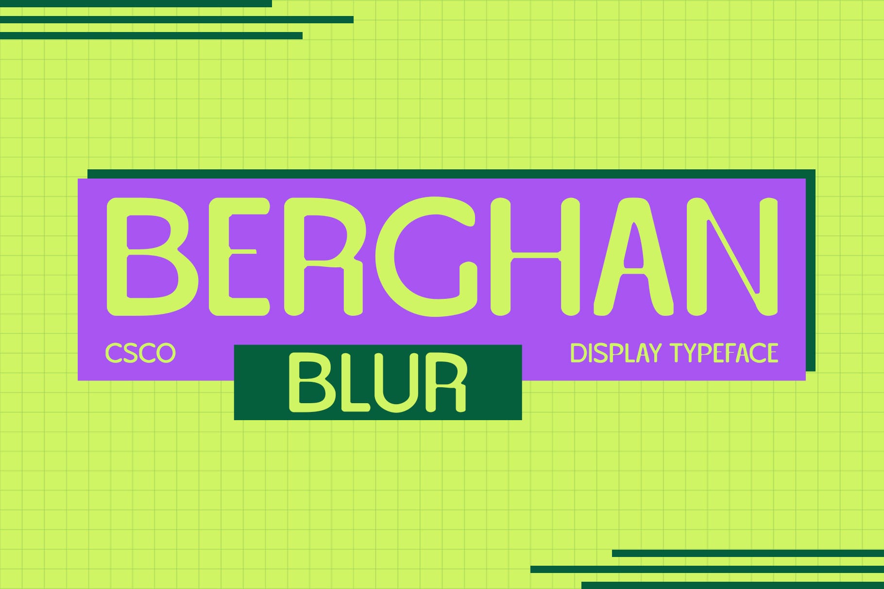 Berghan Blur Font: Modern Artistic Softness- Craft Supply Co