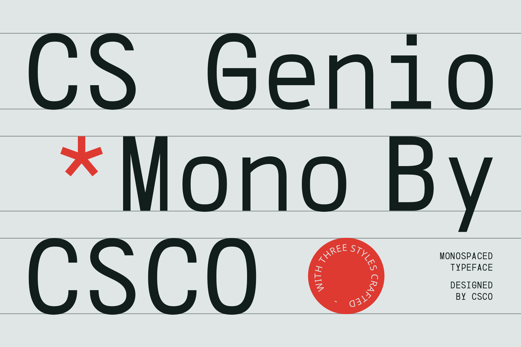 CS Genio Mono: Monospaced Typeface for Modern Design - Craft Supply Co
