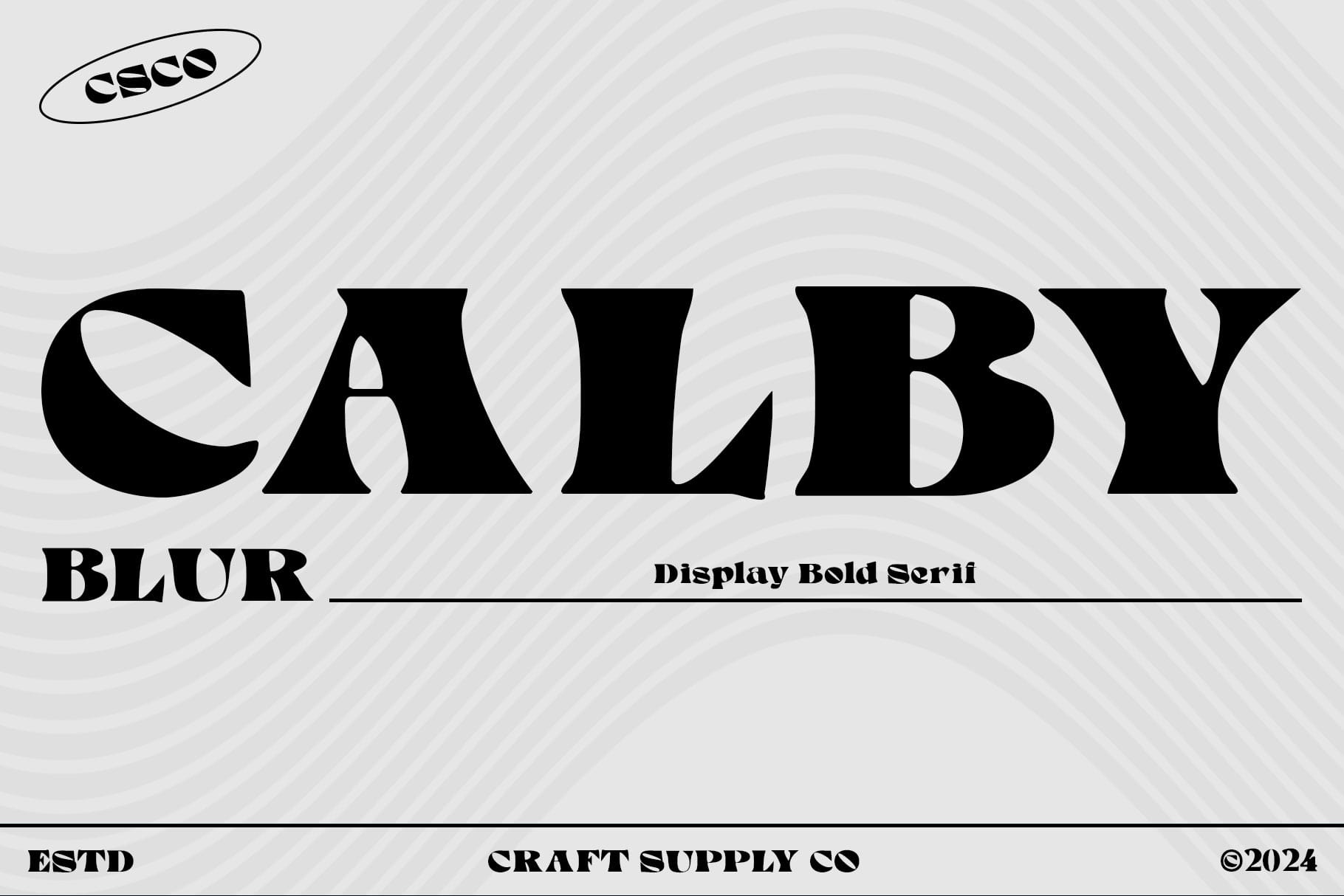 Calby Blur Font: Bold Serif Font with a Striking Blur Effect- Craft ...
