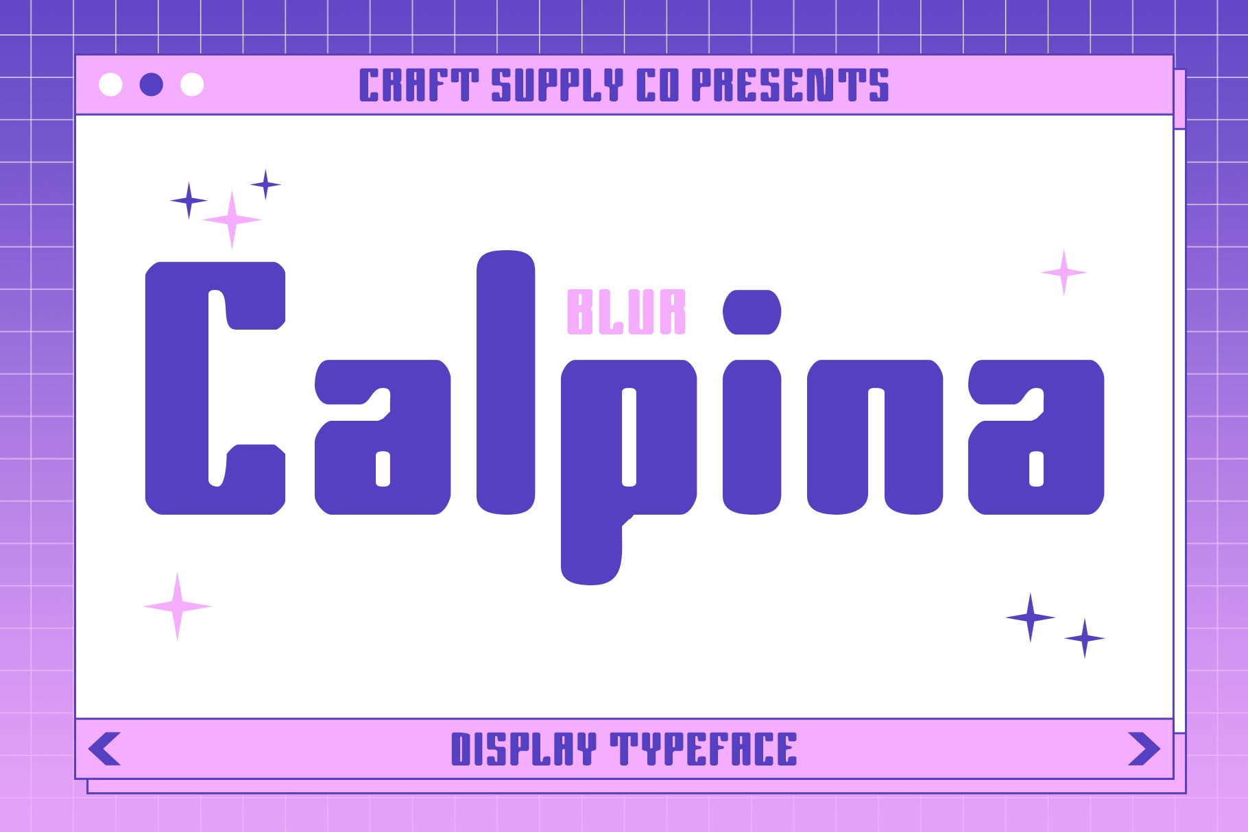 Calpina Blur Font: Funky Retro Style with a Modern Twist- Craft Supply Co
