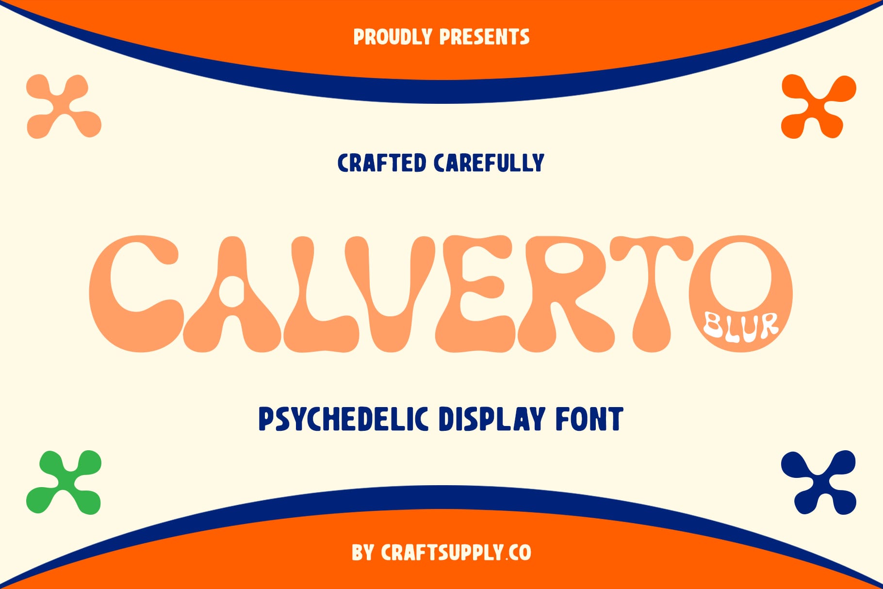 Calverto Blur Font: A Burst of Creativity and Joy- Craft Supply Co