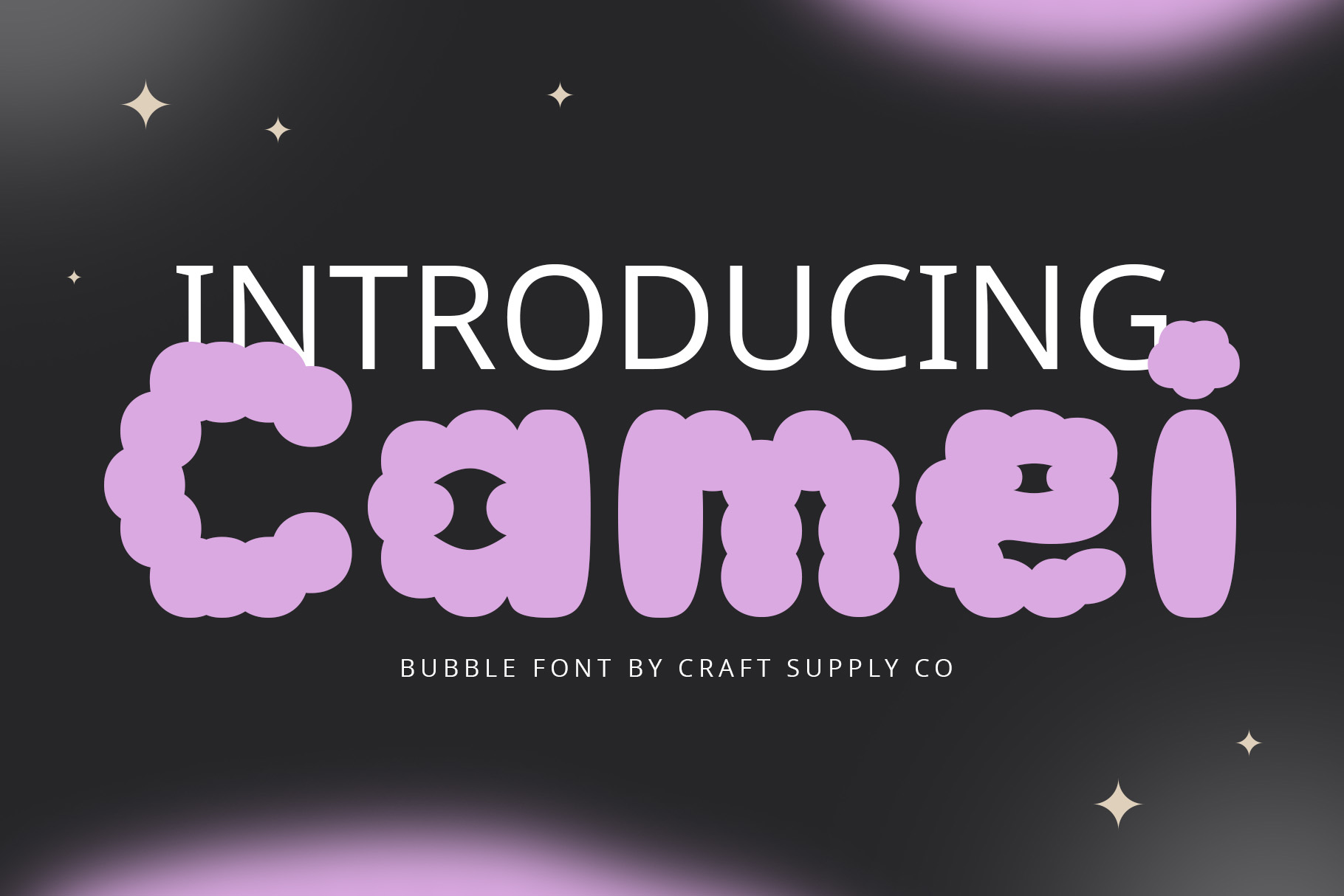 Camei Bubble Display Font: Cheerful and Unique Display Font - Craft ...