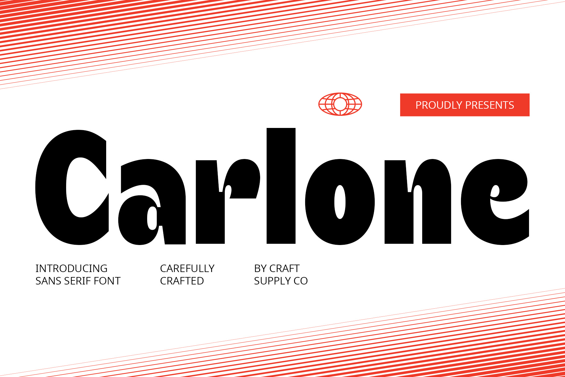 Carlone: Bold Sans Serif Typeface for Clear Visual Impact - Craft Supply Co