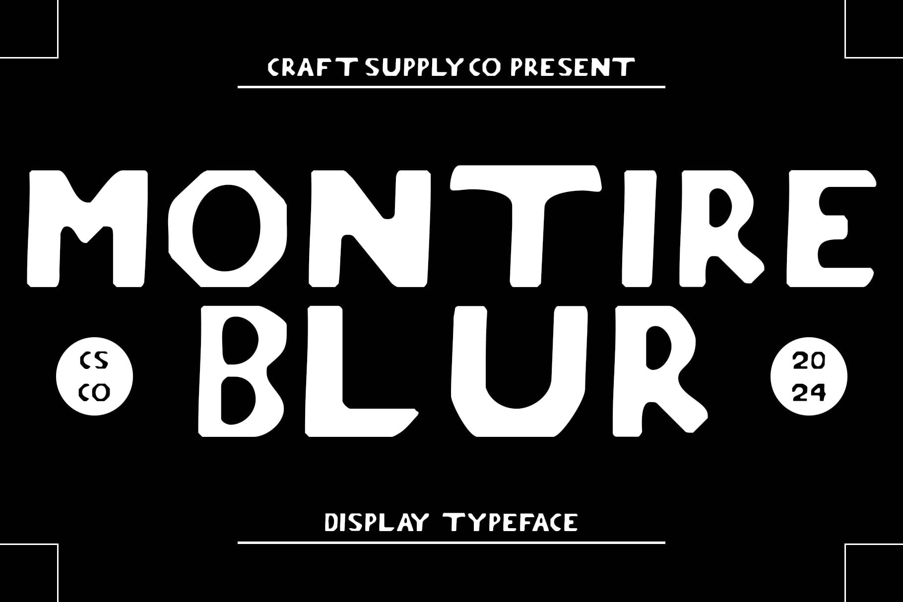 Montire Blur Font: Industrial Blur Sans Font - Craft Supply Co