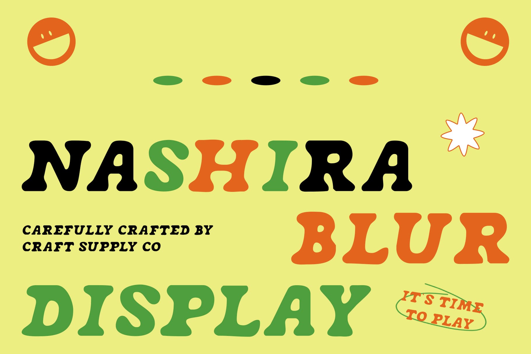 Nashira Blur Font: Cute and Funky Serif Font with Blur Style - Craft ...