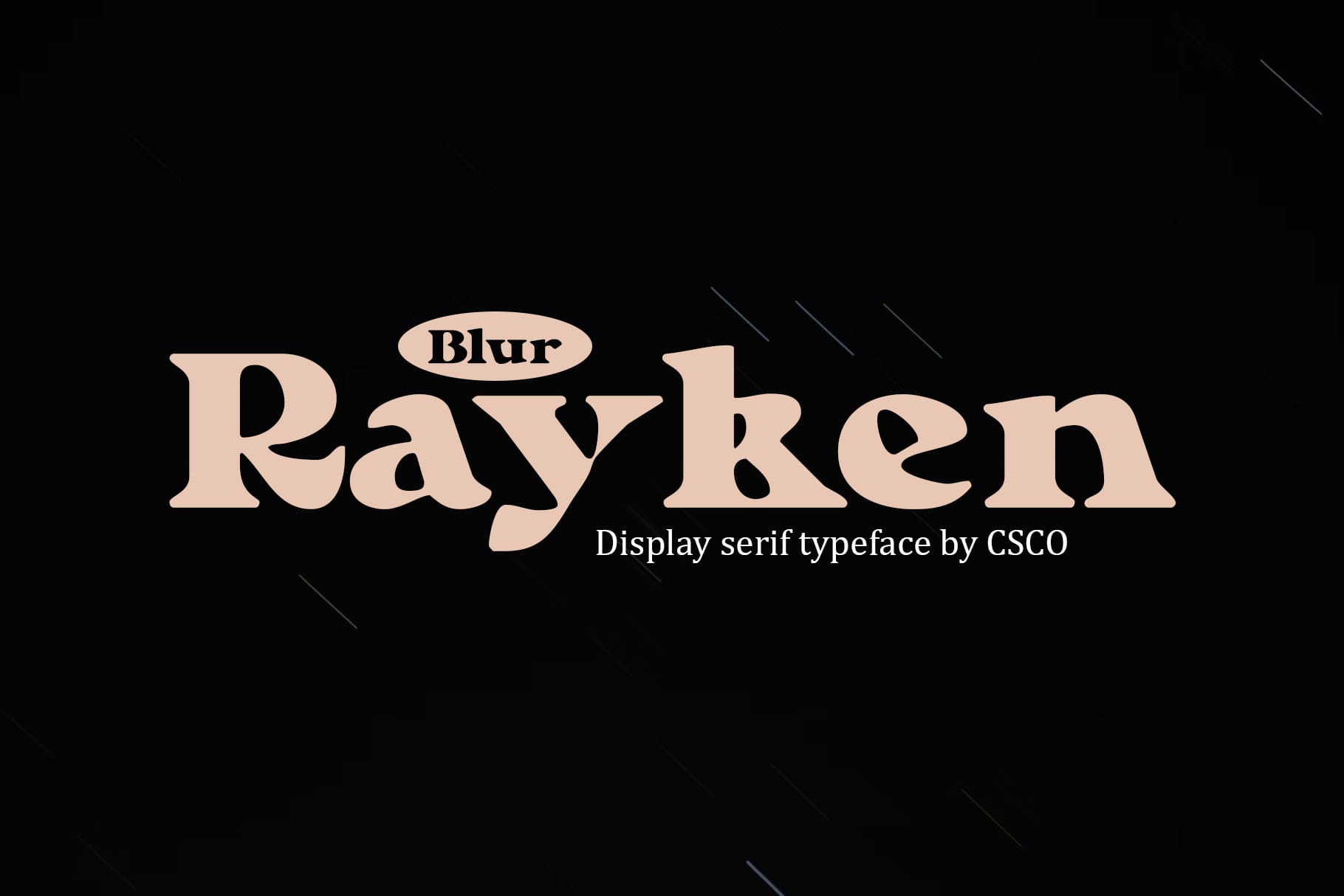 Rayken Blur Font: Classic Serif Font with Modern Blur Effect - Craft ...