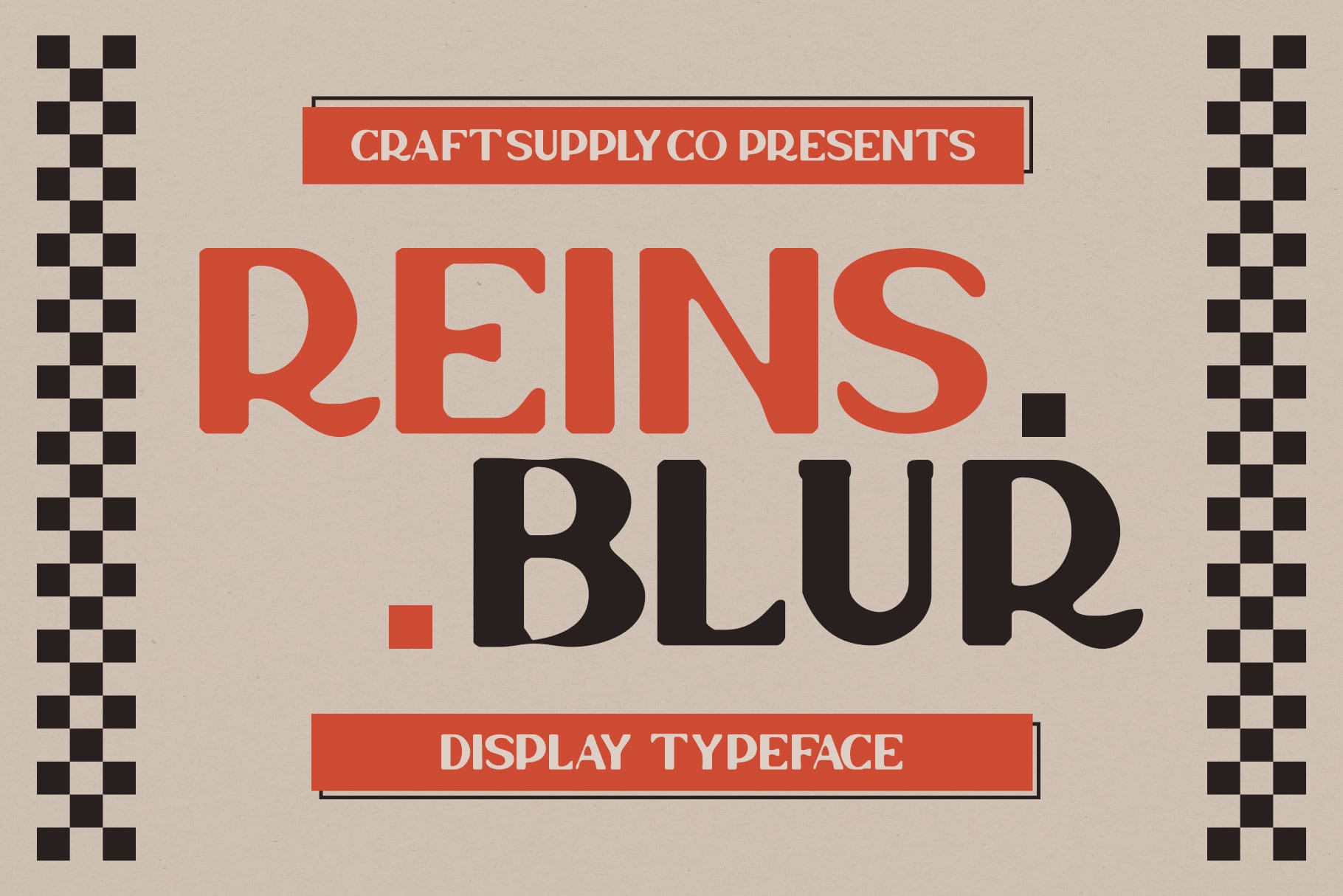 Reins Blur Font: Modern Serif Font with Elegant Blur Effect - Craft ...