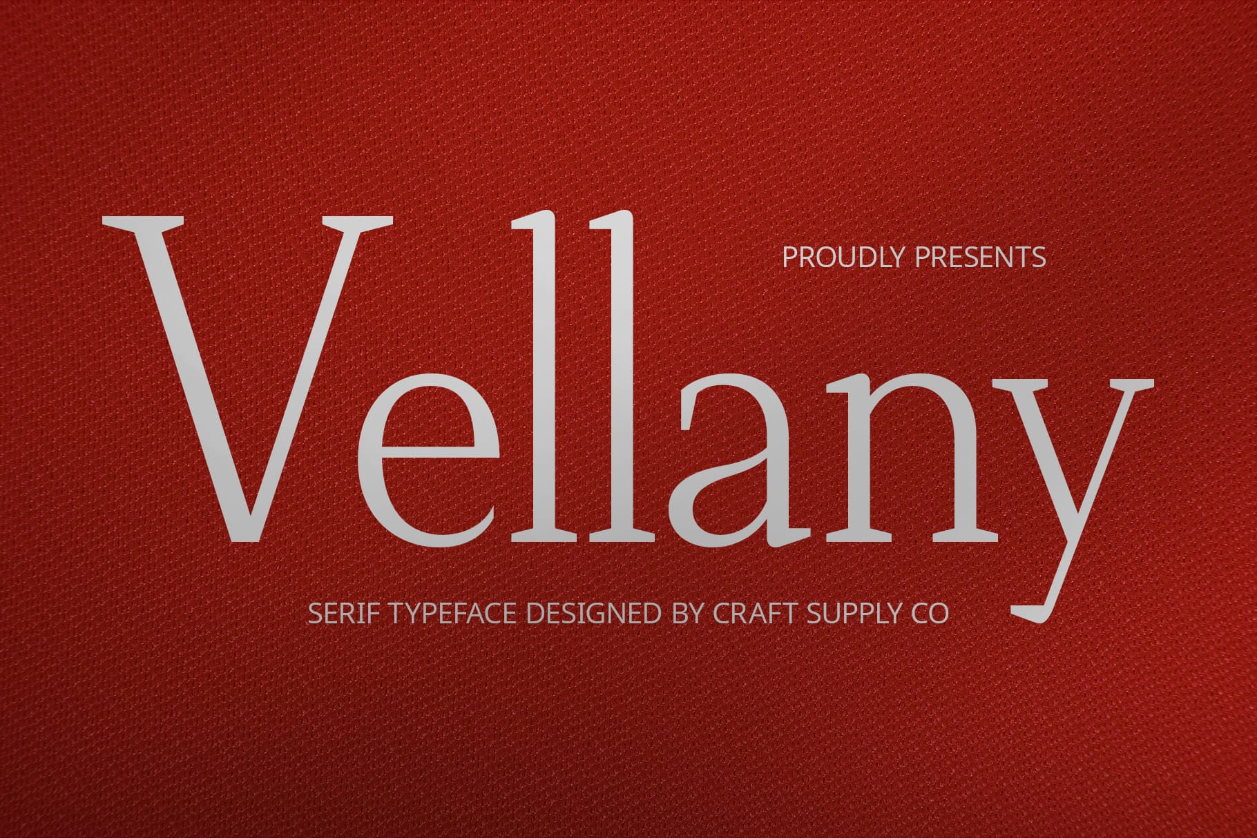 Vellany Serif Typeface: Where Modernity Meets Elegance - Craft Supply Co