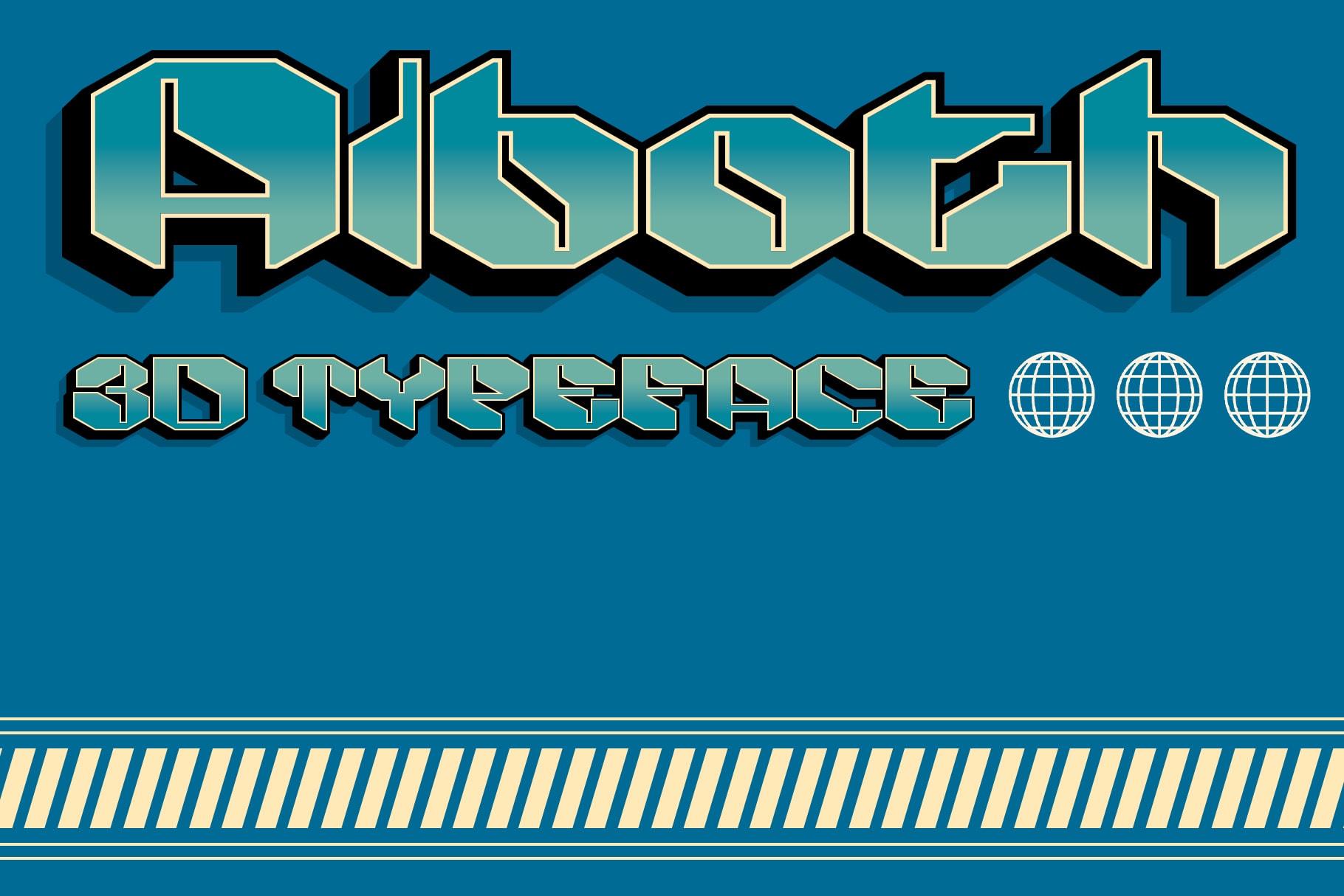 Alboth 3D Font: Embodying the Future in Font - Craft Supply Co