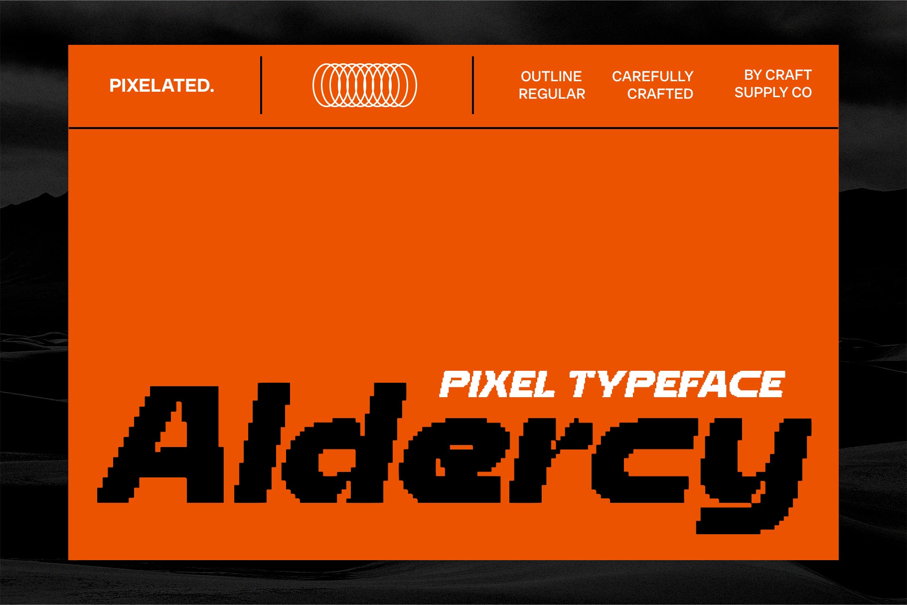 Aldercy Pixel Font: Modern Pixelated Sans Serif Font - Craft Supply Co