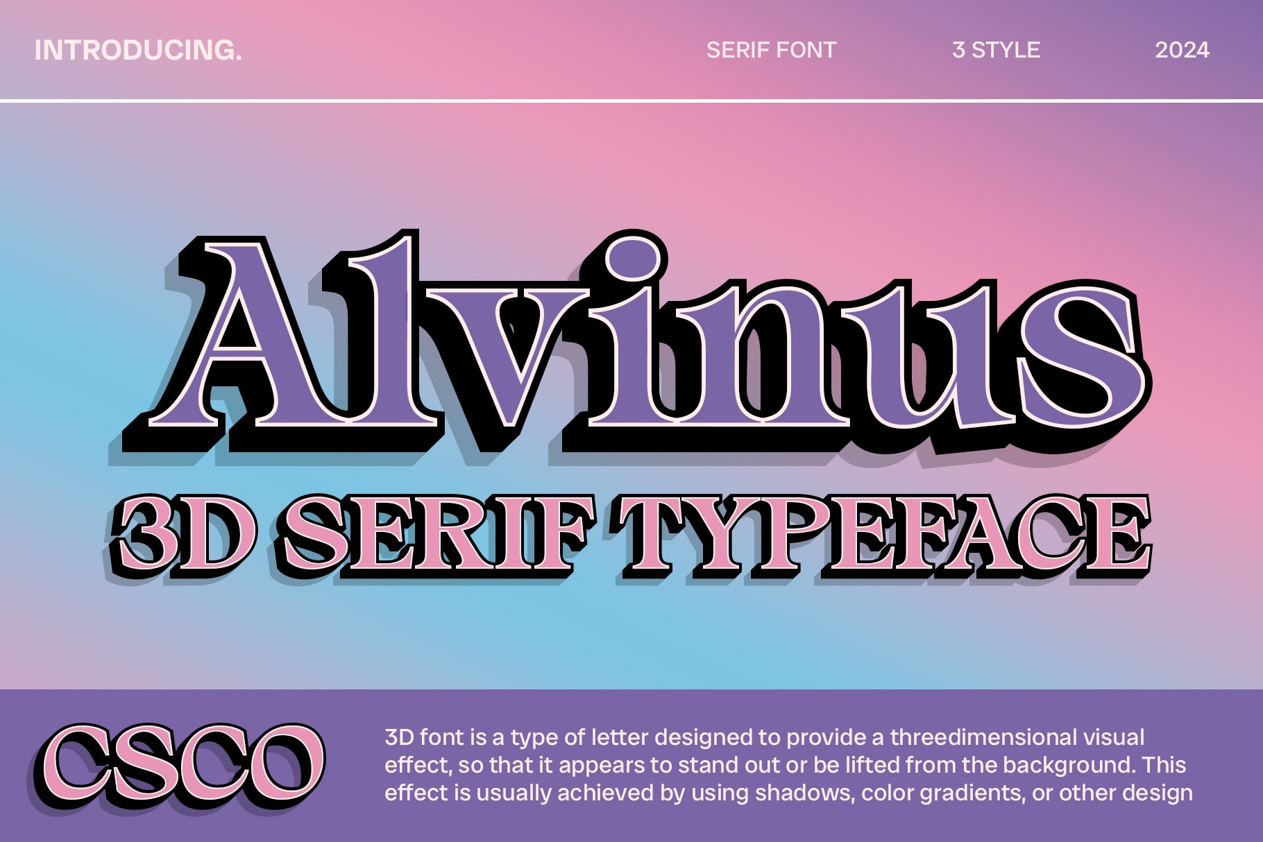 Alvinus 3D Font: Adding Dimension to Elegance - Craft Supply Co