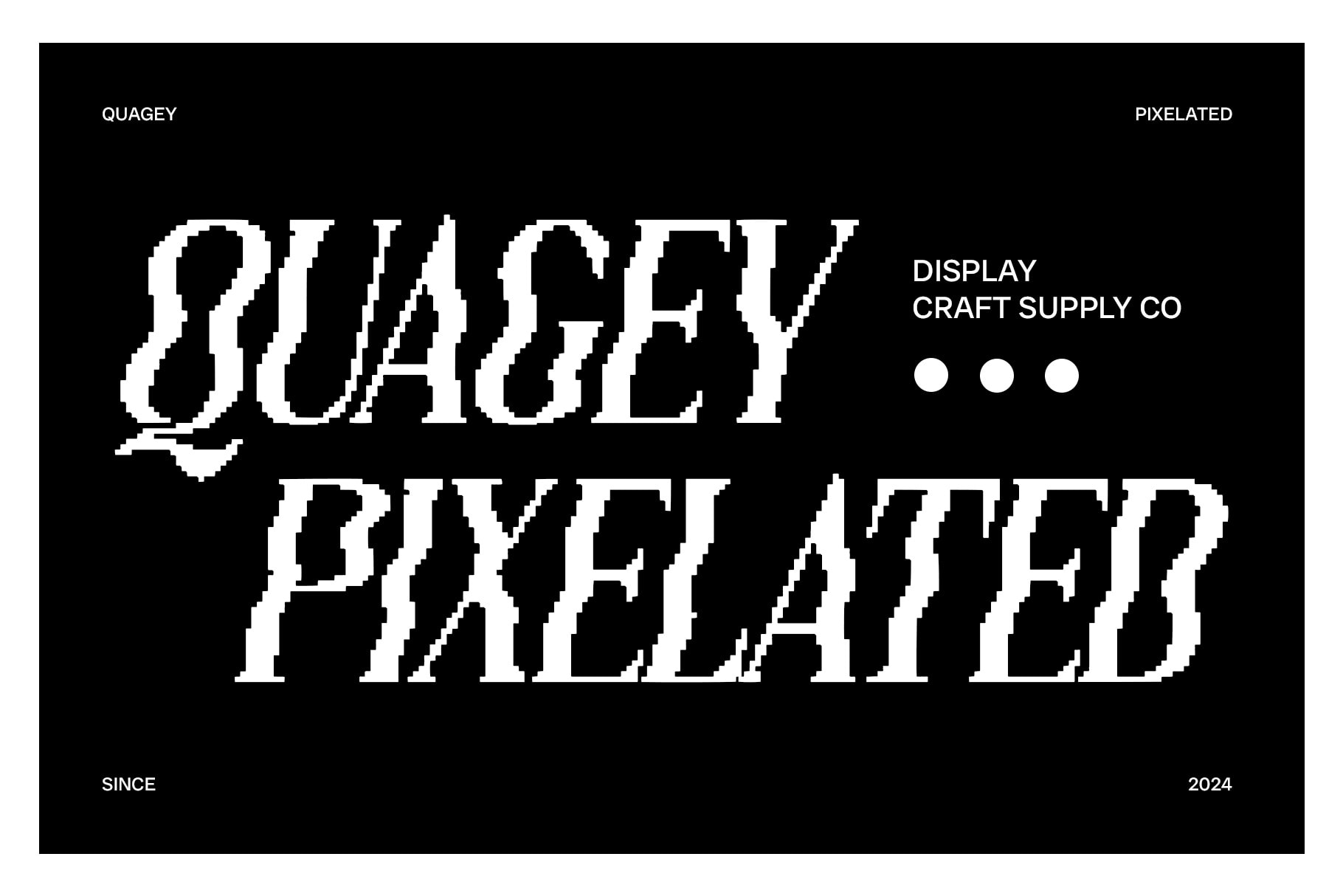 Quagey Pixel Font: Psychedelic and Funky Boldness - Craft Supply Co
