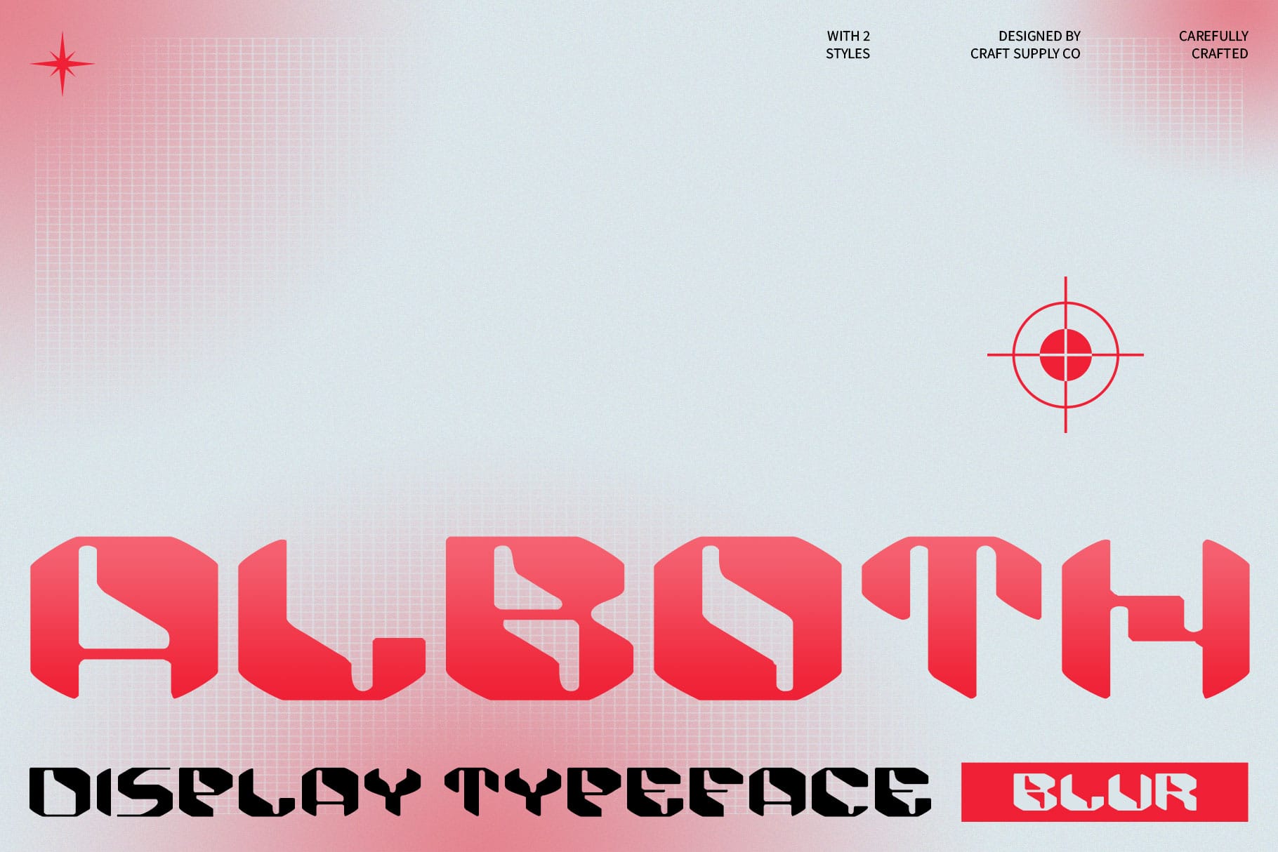 Alboth Blur Font: Futuristic Font with Dynamic Blur Effect - Craft ...