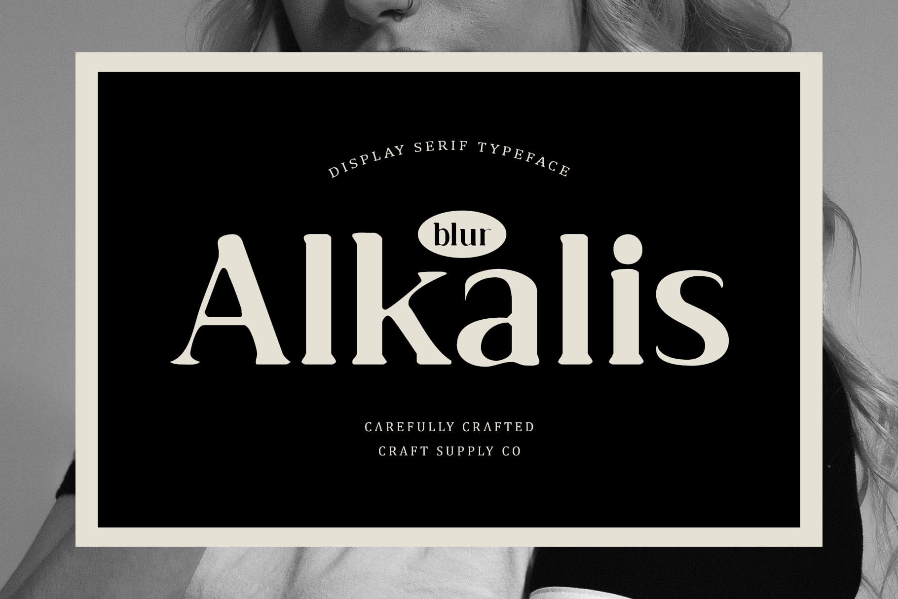 Alkalis Blur Font: Elegant Font with Artistic Blur Effect - Craft Supply Co