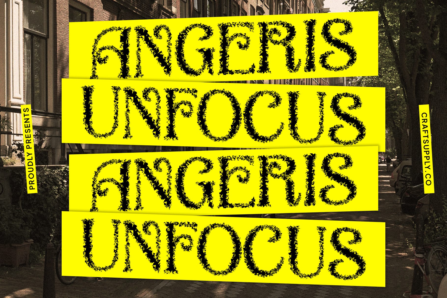 Angeris Unfocus Font: Classic Beauty with an Artistic Blur - Craft Supply Co