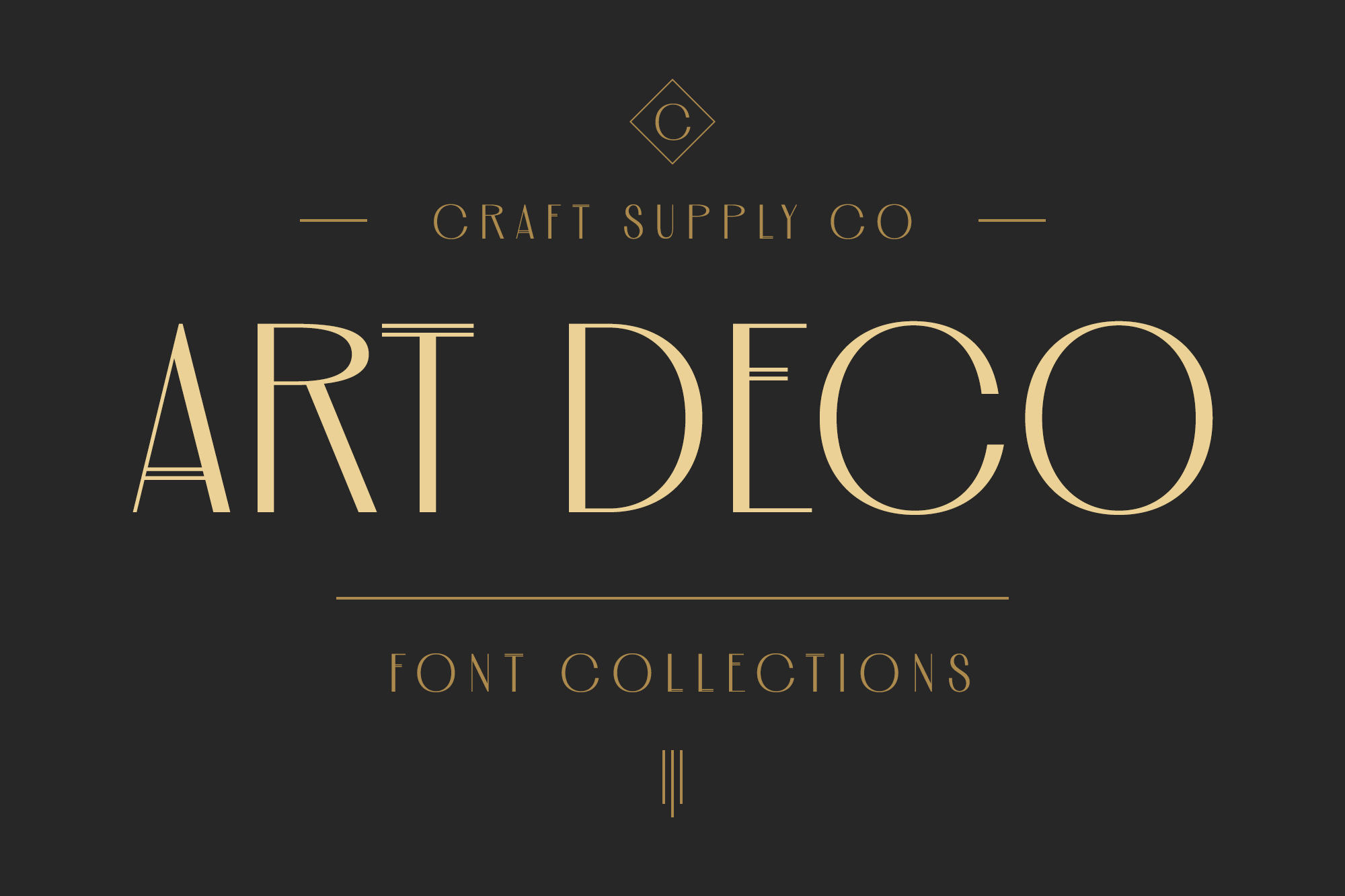 Art Deco Font Collections - Craft Supply Co