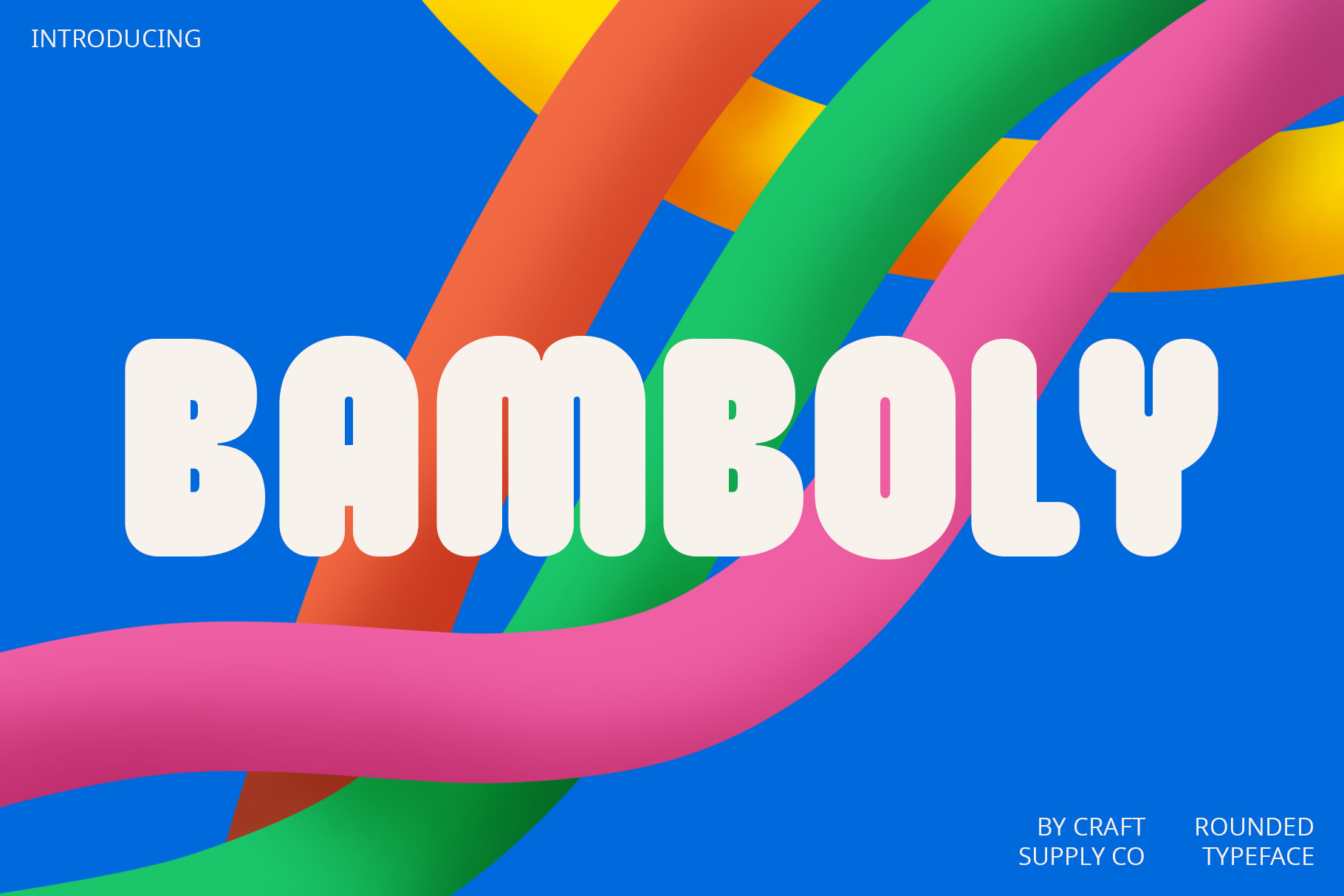 Bamboly Rounded Font: Bold and Friendly Sans Serif Font - Craft Supply Co