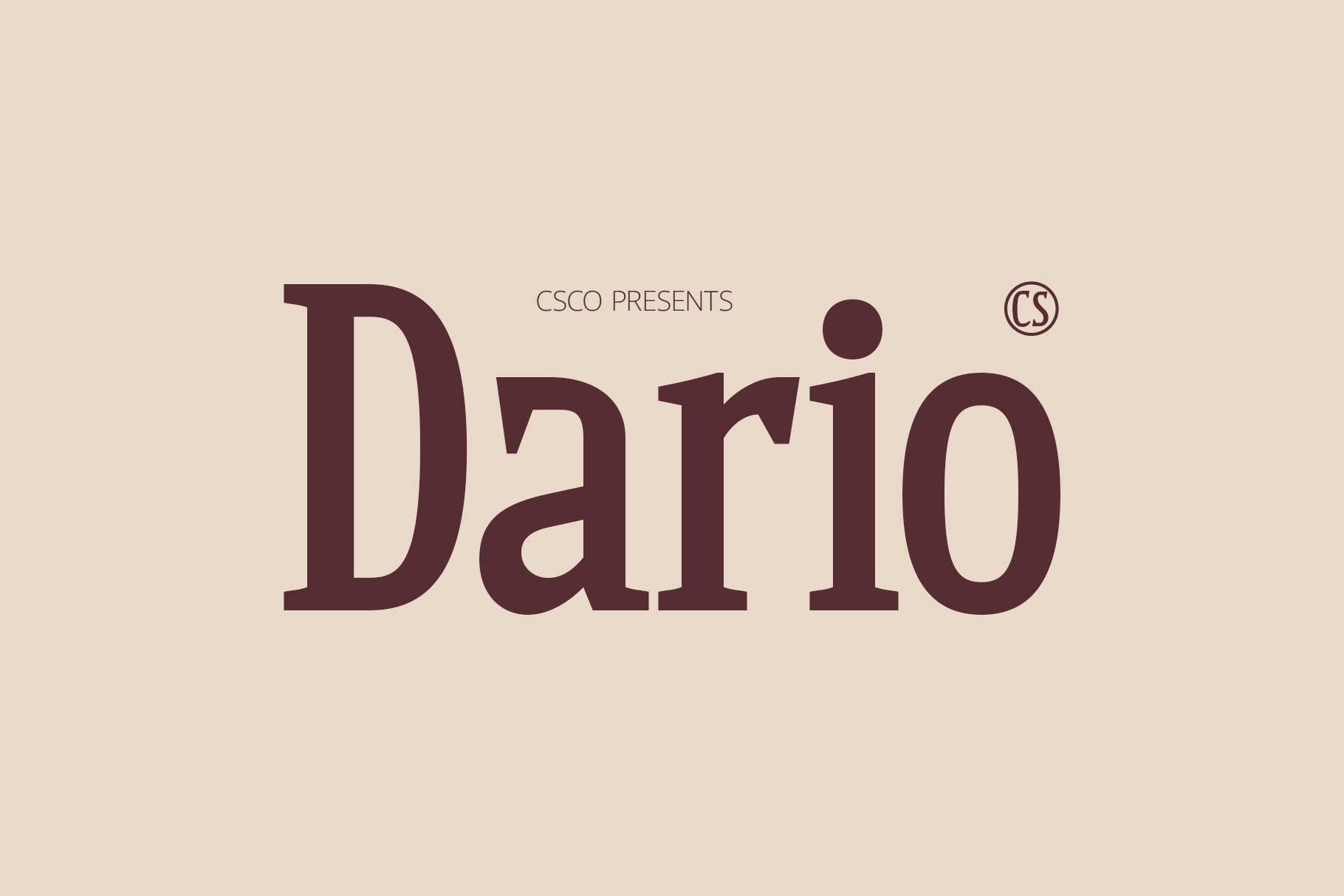 CS Dario Font: Bold and Commanding Serif - Craft Supply Co