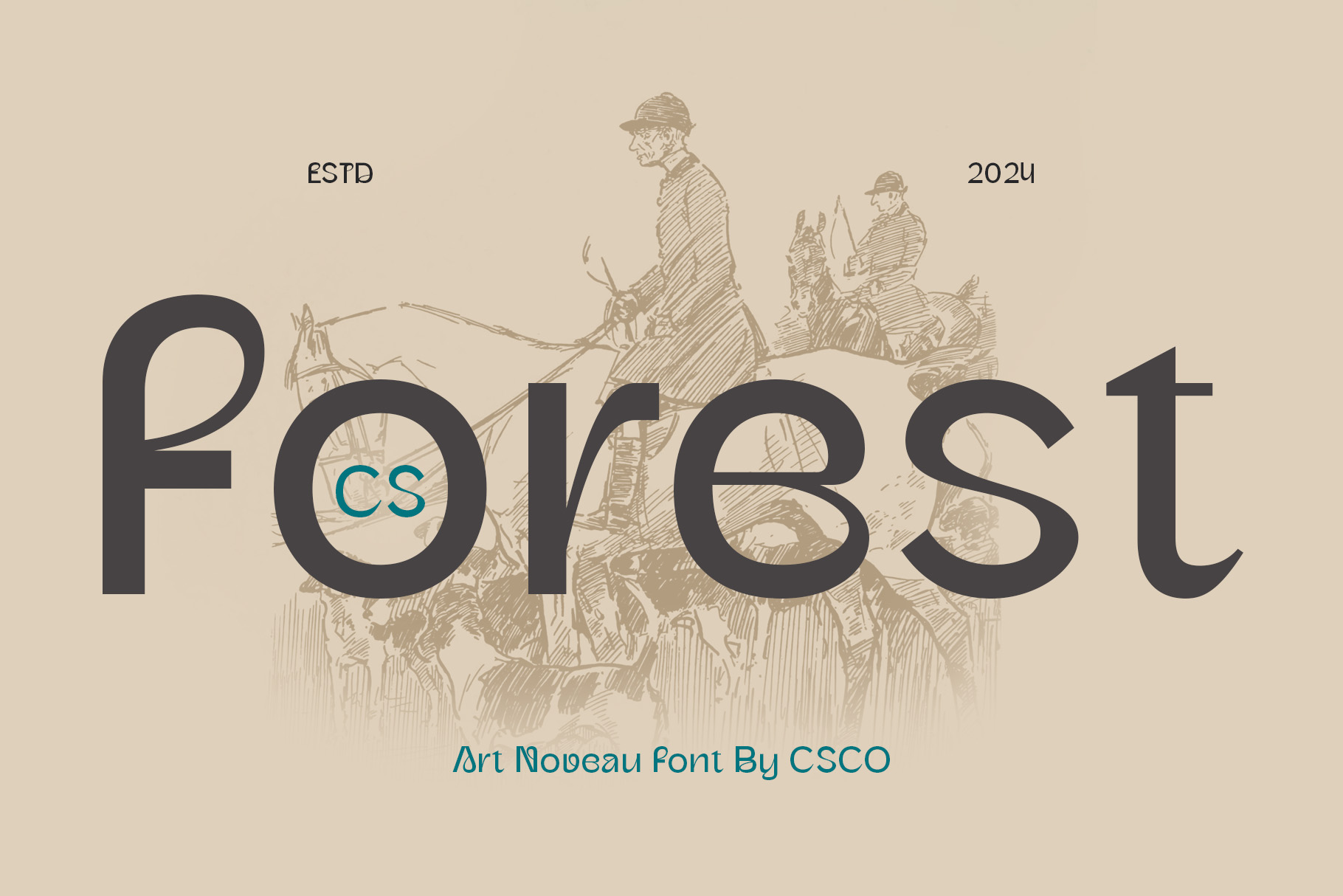 CS Forest Art Nouveau Font: Enchanting Beauty and Elegance - Craft ...