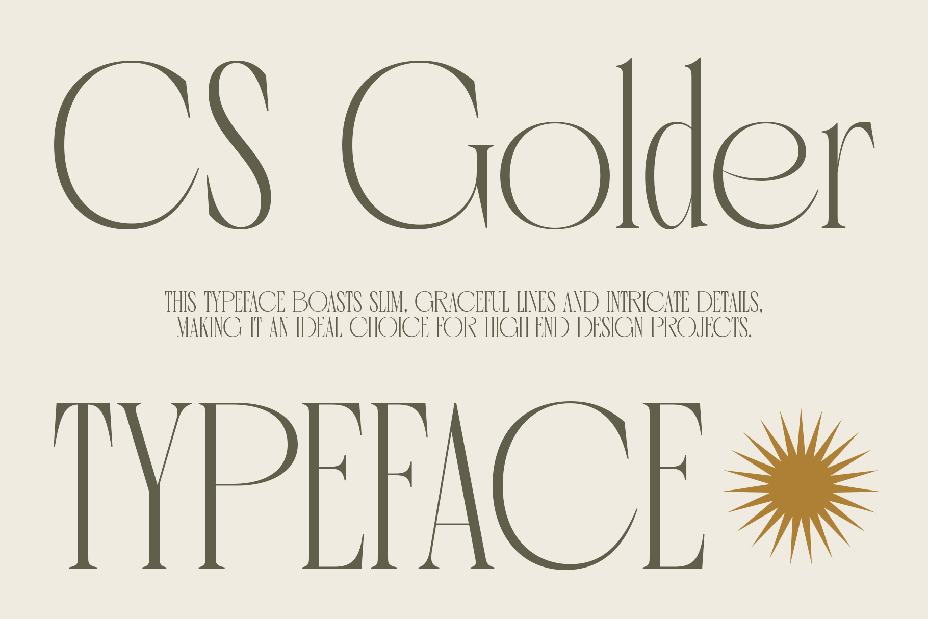 CS Golder Font: Sleek and Refined Modern Design - Craft Supply Co