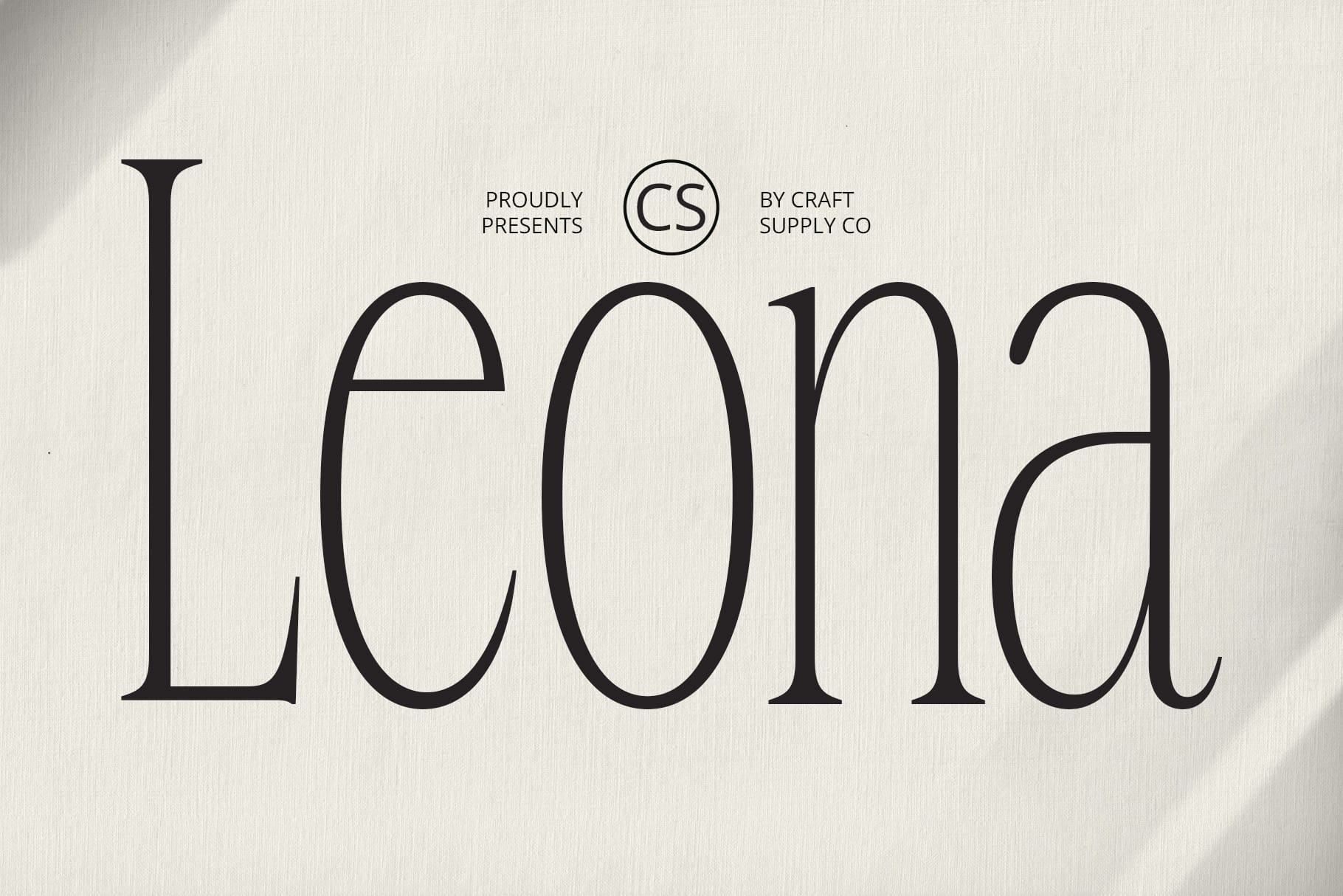 CS Leona Font: Elegant and Sleek for Professional Use - Craft Supply Co