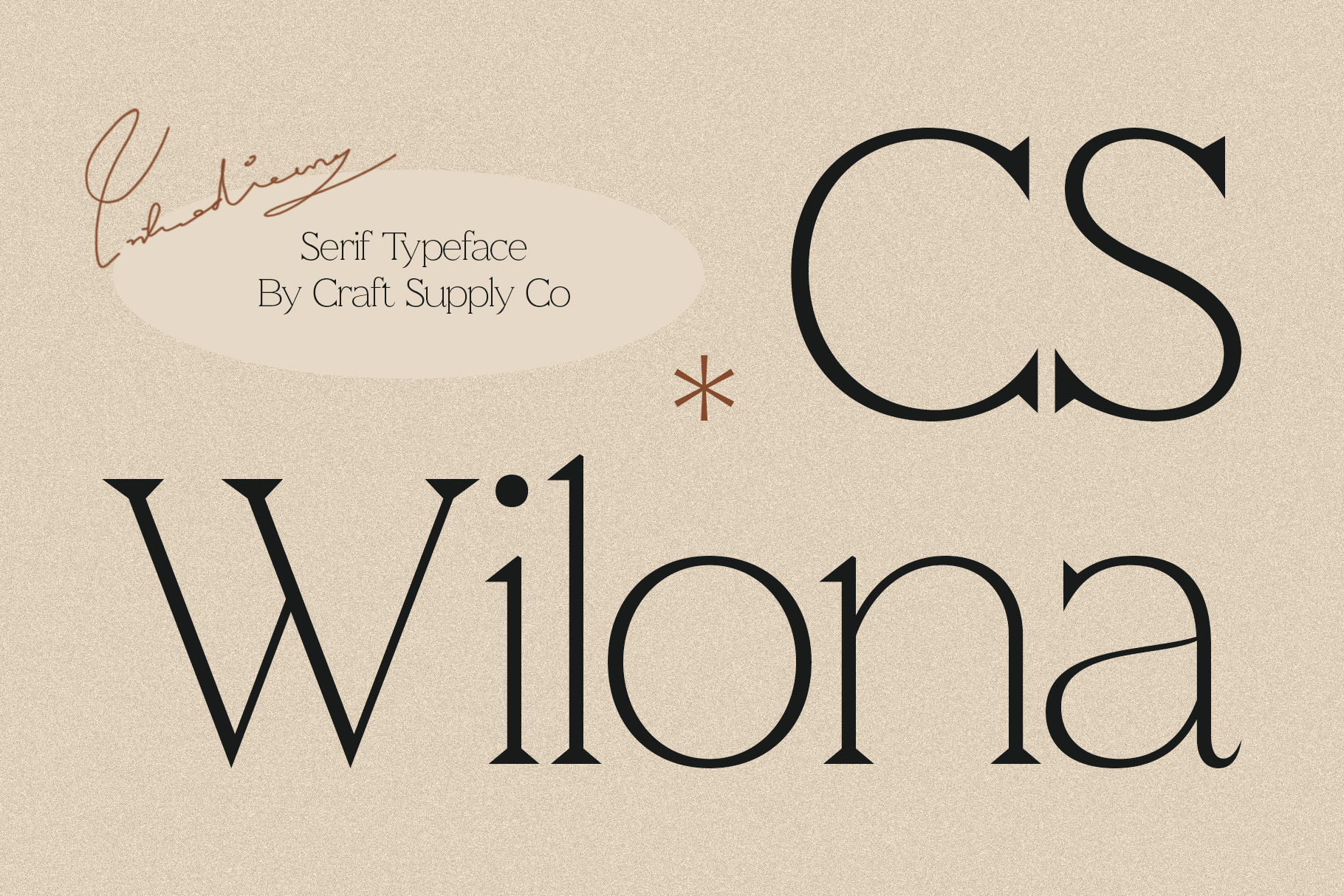 CS Wilona Serif Typeface: Elegance and Charm Redefined - Craft Supply Co