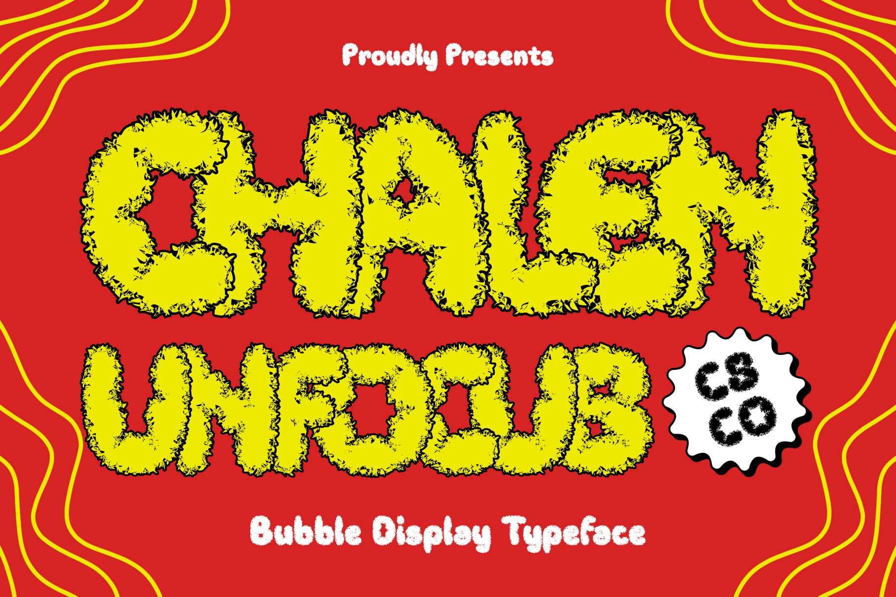 Chalen Unfocus Font: Playful Whimsy with Bold Bubble Shapes - Craft ...