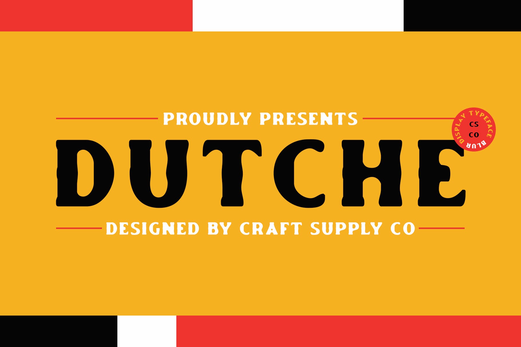 Dutche Blur Font: Wild West Charm with a Modern Twist - Craft Supply Co