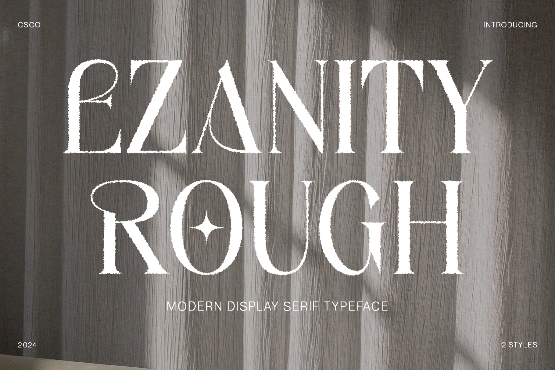Ezanity Rough Font Elegant Modern Serif With Art Nouveau Style Craft