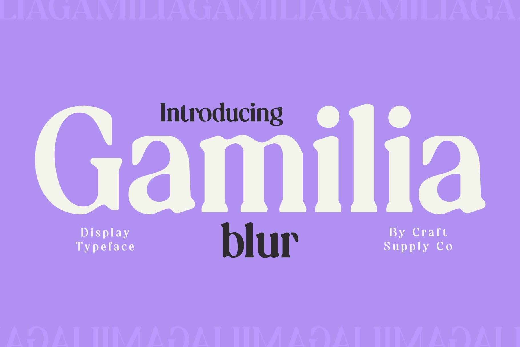 Gamilia Blur Font: Elegant Serif Font with Sophisticated Blur Effect ...