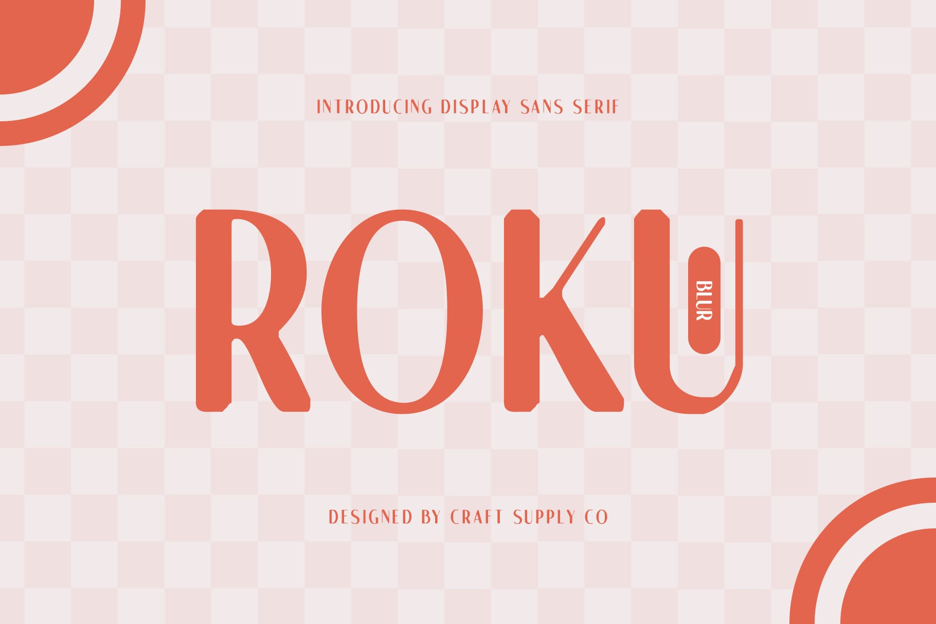 Roku Blur Font: Modern Sans Serif Font with Artistic Blur Effect ...