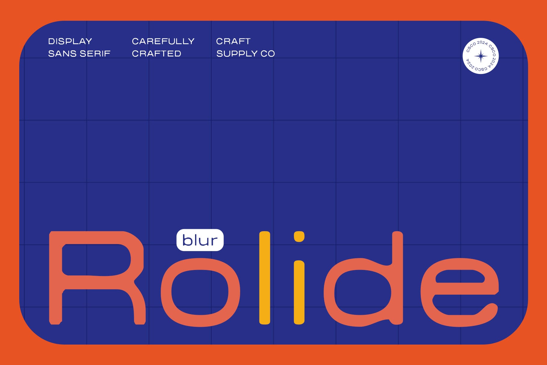 Rolide Blur Font: Wide Modern Sans Serif Font with Blur Effect - Craft ...