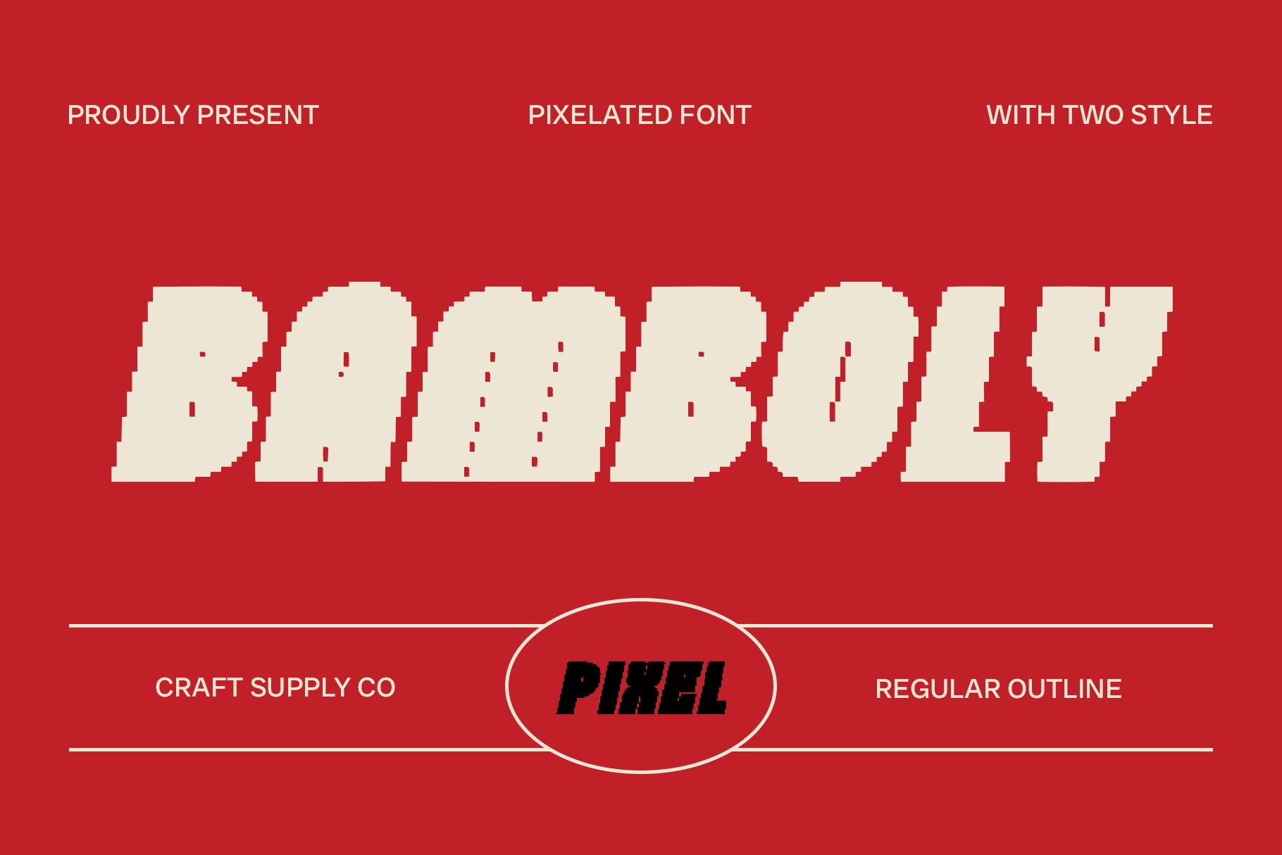 Bamboly Pixel Font: Bold Sans-Serif Font with Pixel Effect - Craft ...