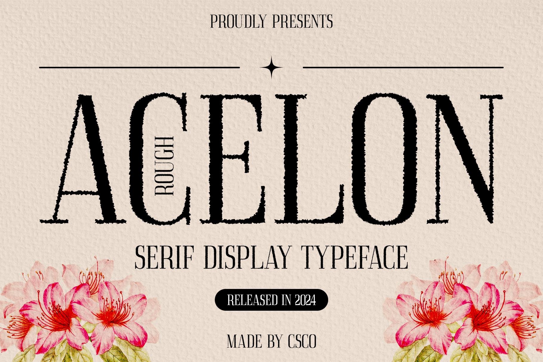 Acelon Rough Font: Timeless Elegance with a Rugged Retro Vibe - Craft ...