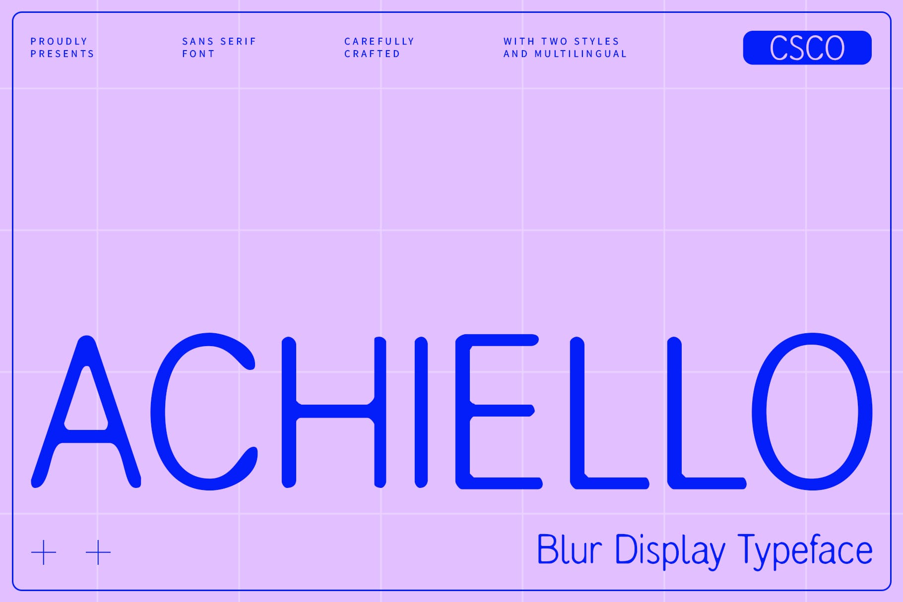 Achiello Blur Font: Humanist Sans-Serif Font with Unique Blur - Craft ...