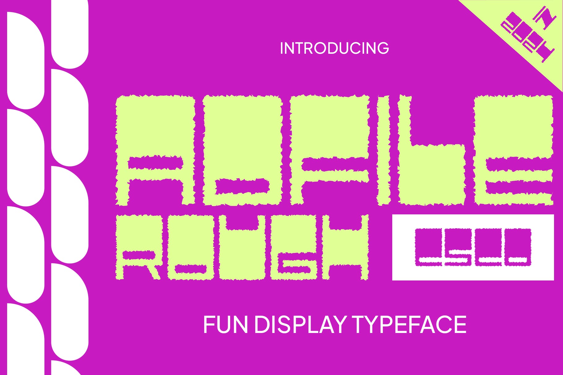 Adfile Rough Font: Bold Retro Funk with a Textured Twist - Craft Supply Co